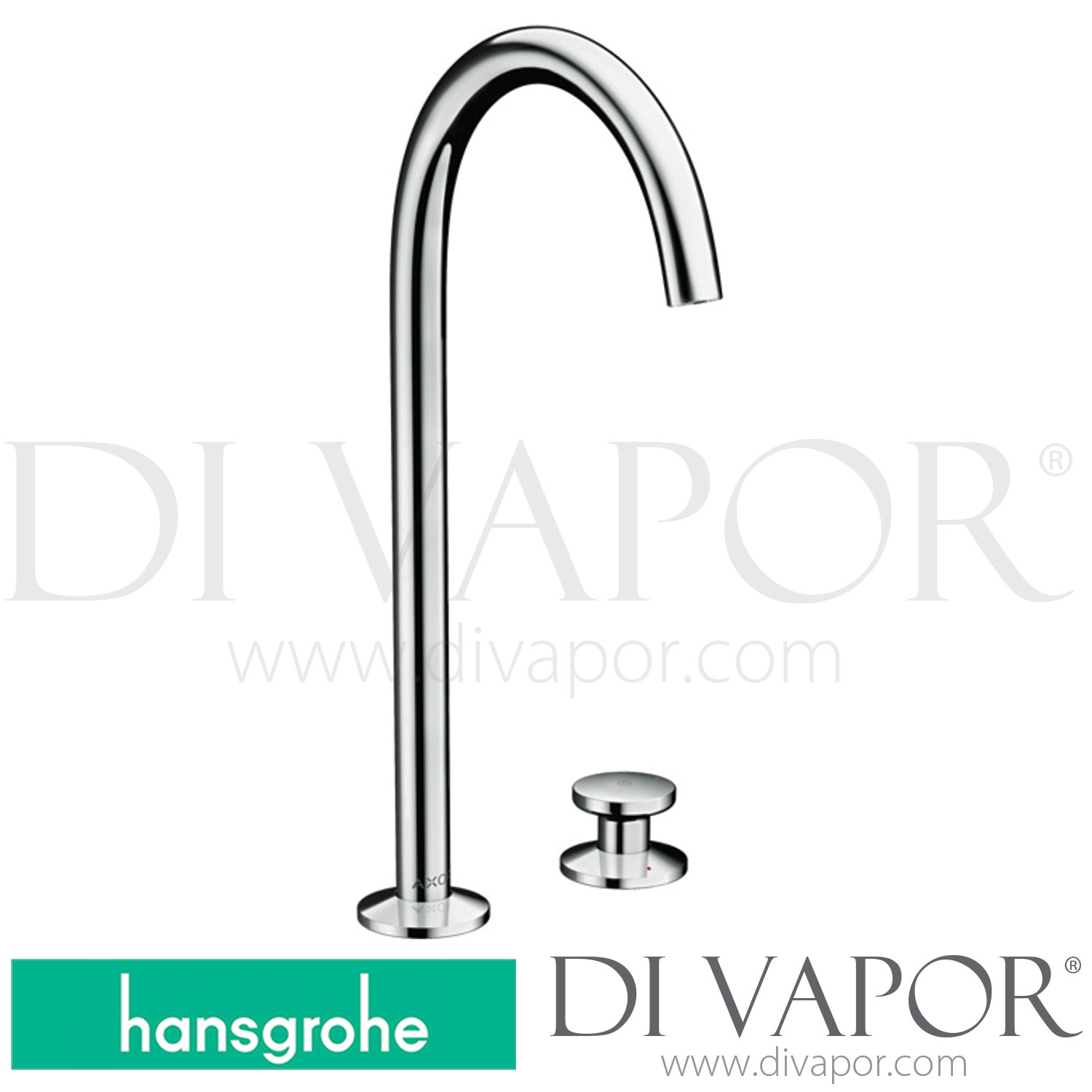 Hansgrohe 48060000 AXOR One 2-Hole Basin Mixer Select 260 with Push ...