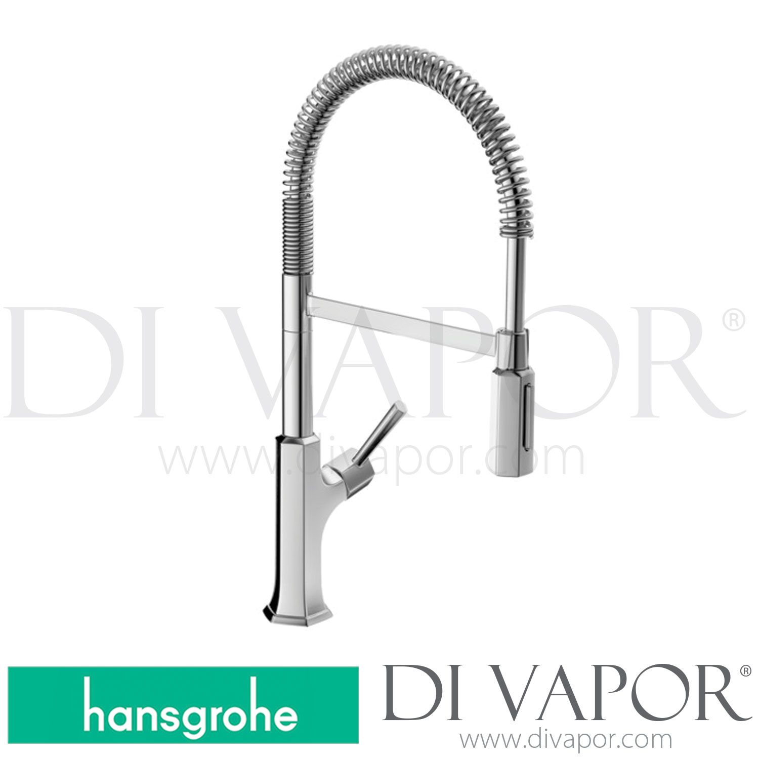 Hansgrohe 04851000 Locarno Single Lever Kitchen Mixer Semi-Pro, 2Jet ...
