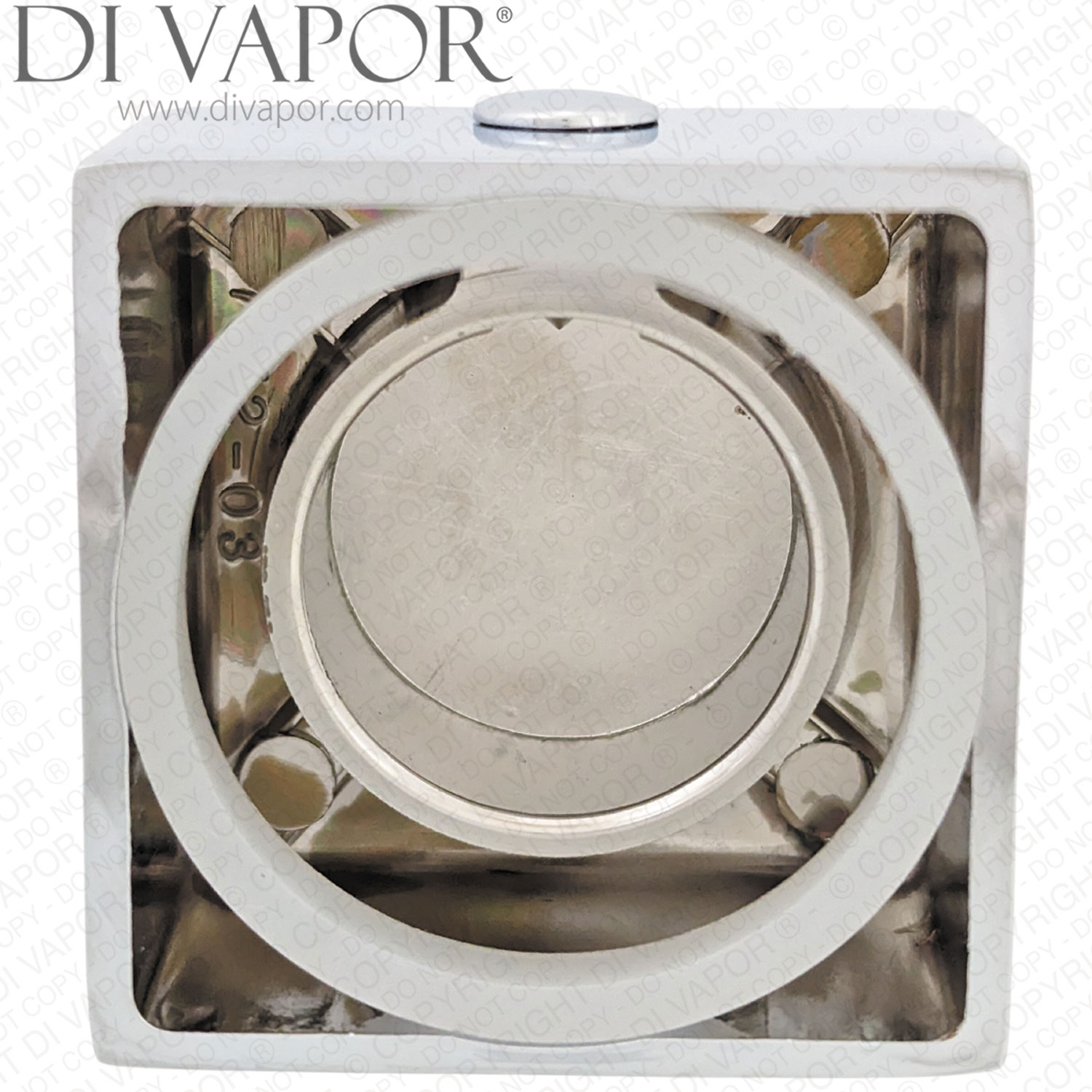 Temel 1 Way Shower Valve Square 42mm x 42mm Flow Control Handle ...