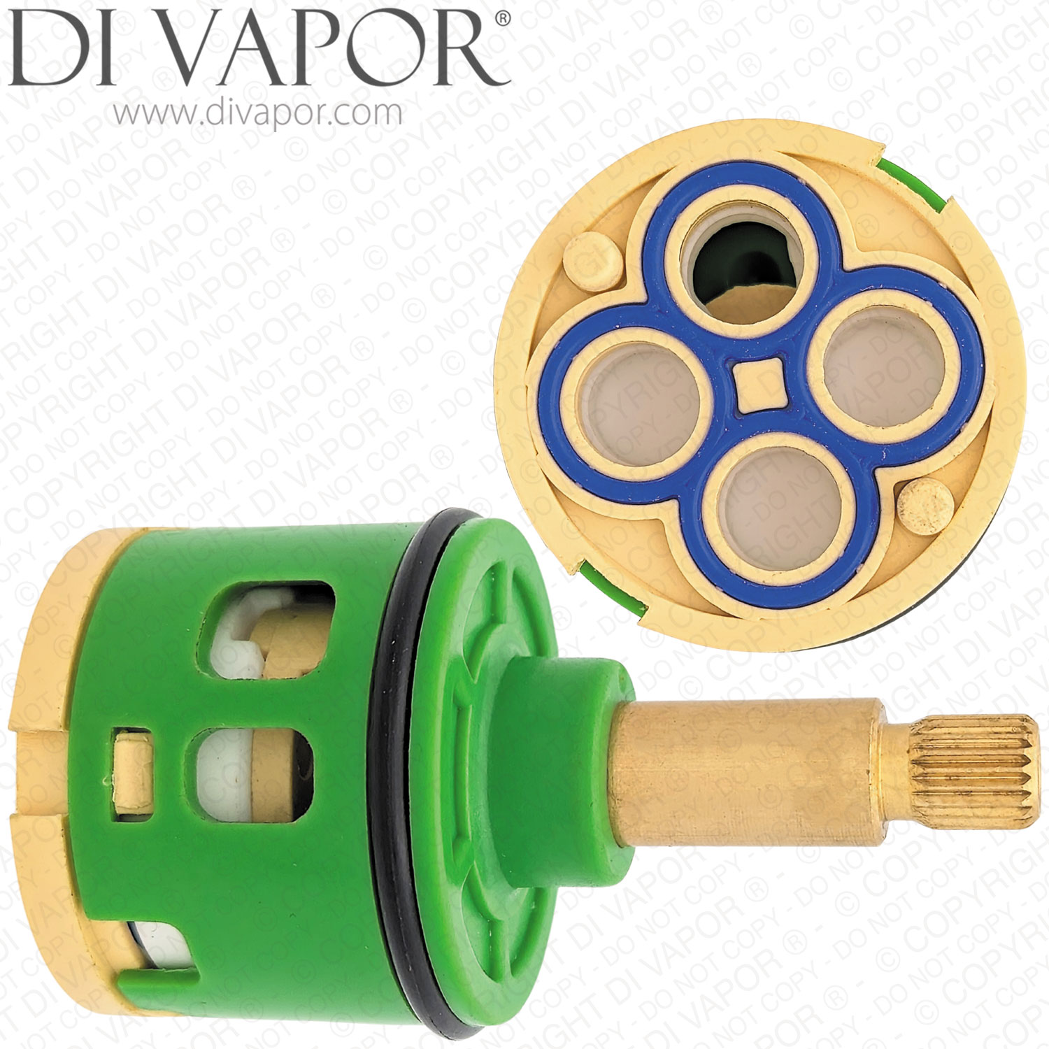 65mm 4-Way Diverter Cartridge 35mm Barrel Diameter with 28mm Spindle ...