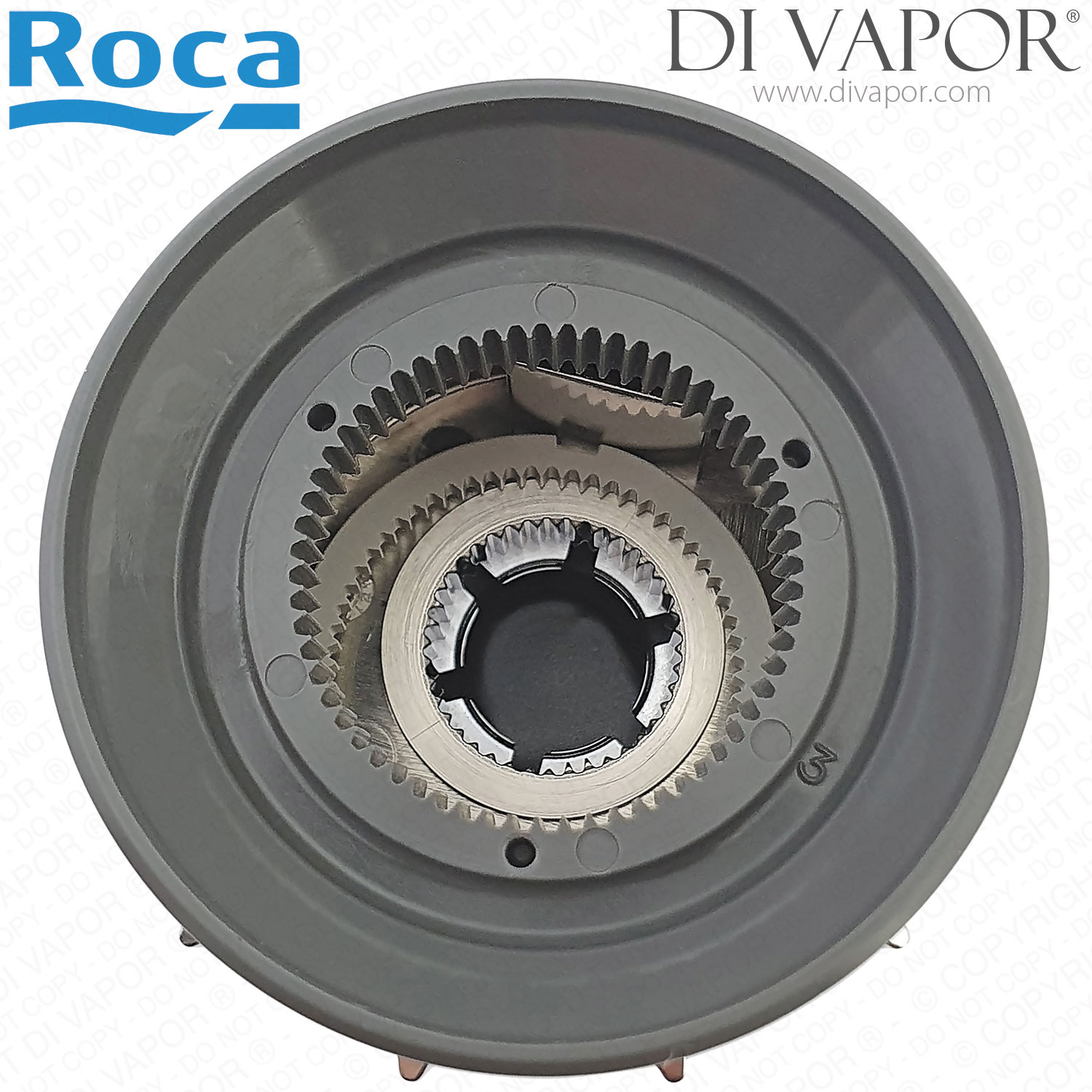 Roca PRADA-T Concealed Temperature Control Knob - Chrome