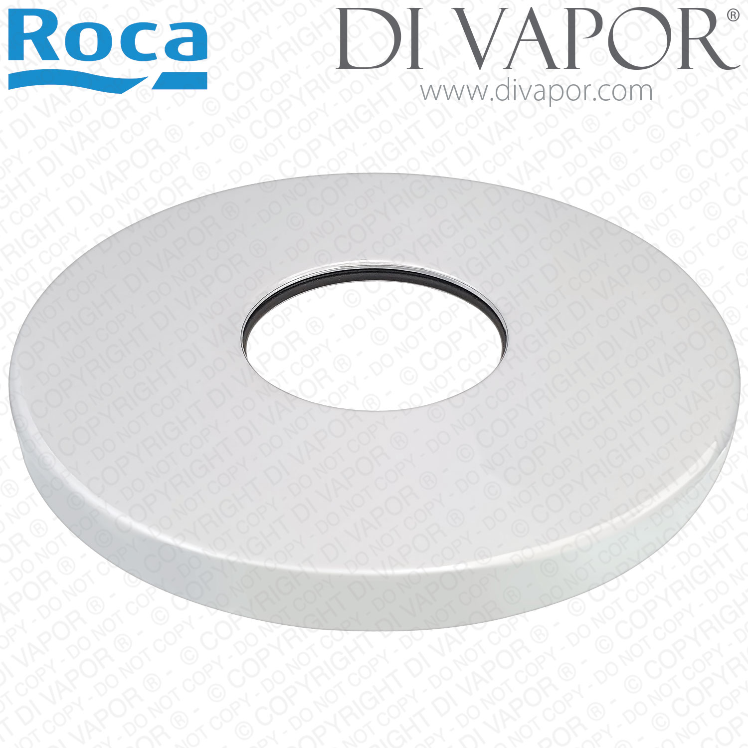 Roca PRADA-T Concealed Round Faceplate - Chrome