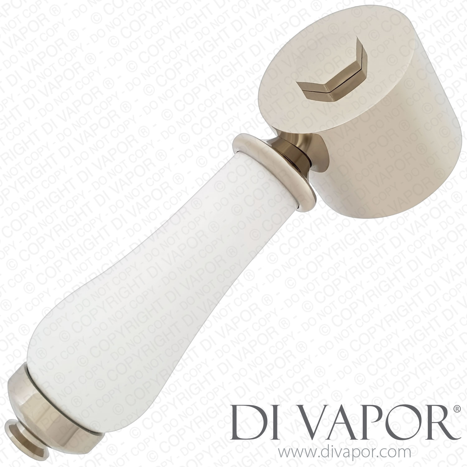 Diverter Handle Assembly for Bath Shower Mixer Handle - 19 Splines - Gold