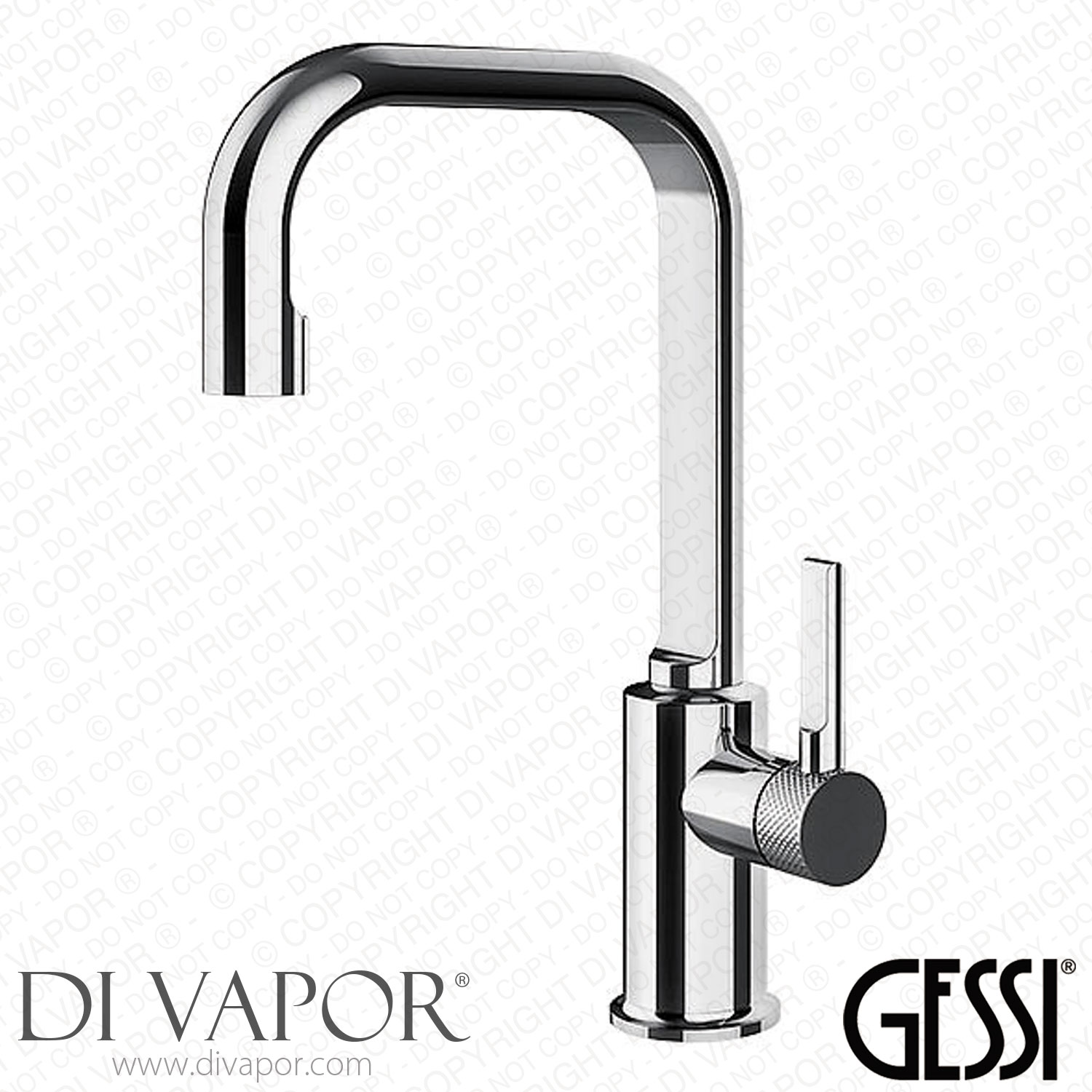 Gessi Inciso - Tall High Spout Single Lever Basin Mixer 58006#031 Spare ...