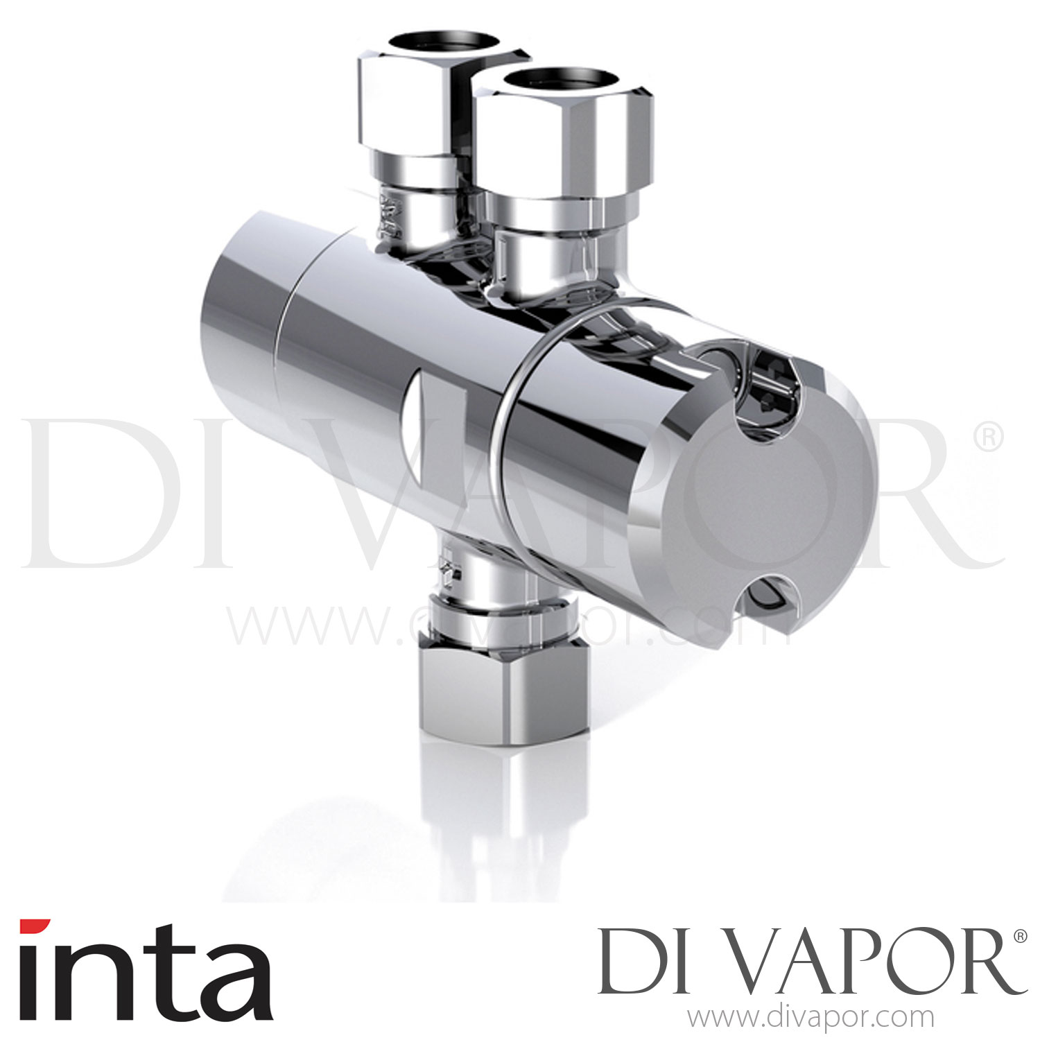 Inta 60015CP Thermostatic Mixing Valve 15mm with Built In Diverter for ...