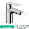 Hansgrohe 71008009 Logis E Single Lever Basin Mixer 70 with Pop-Up Waste Set 2 Ticks >04/20 ...