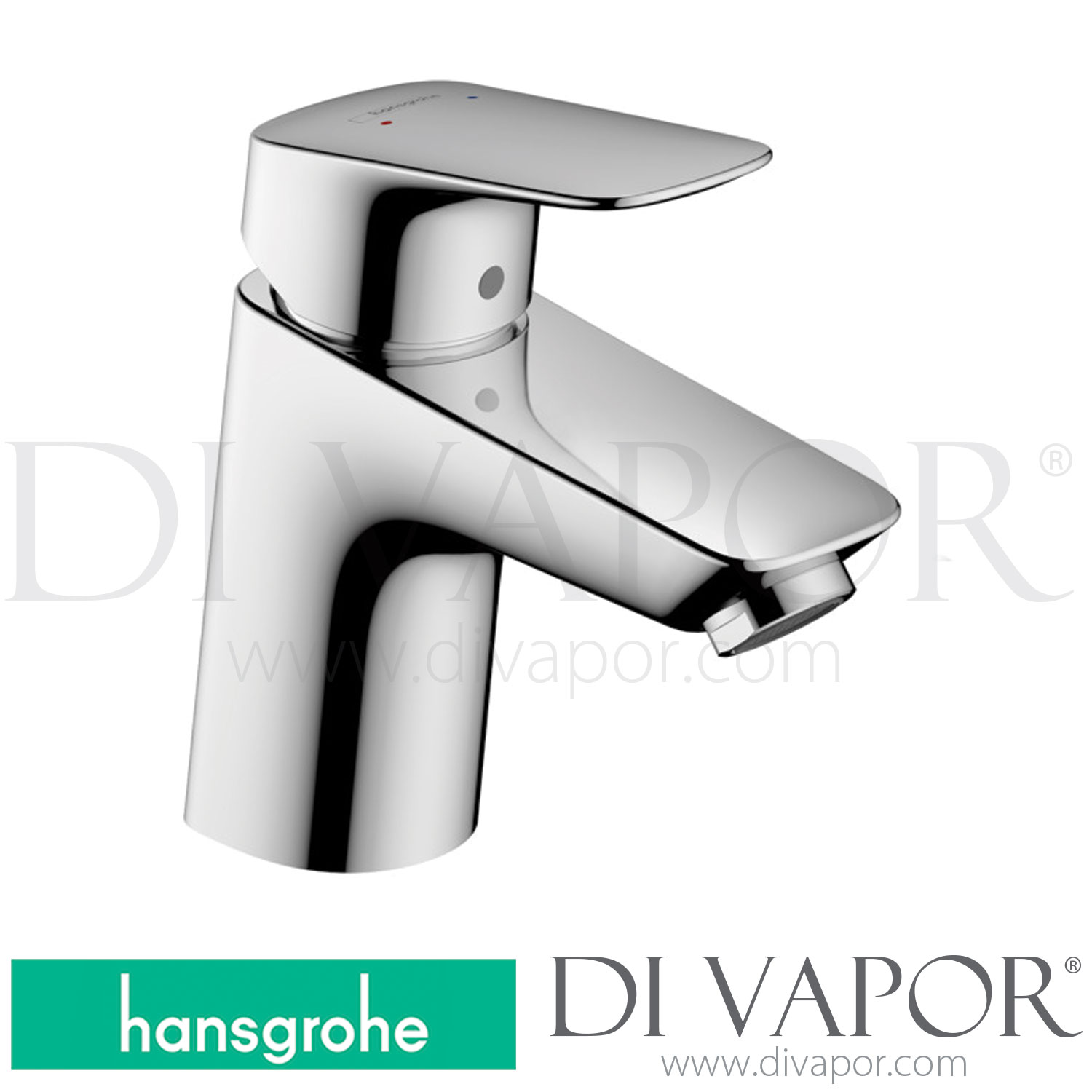 Hansgrohe 71073000 Logis Single Lever Basin Mixer 70 Coolstart without ...