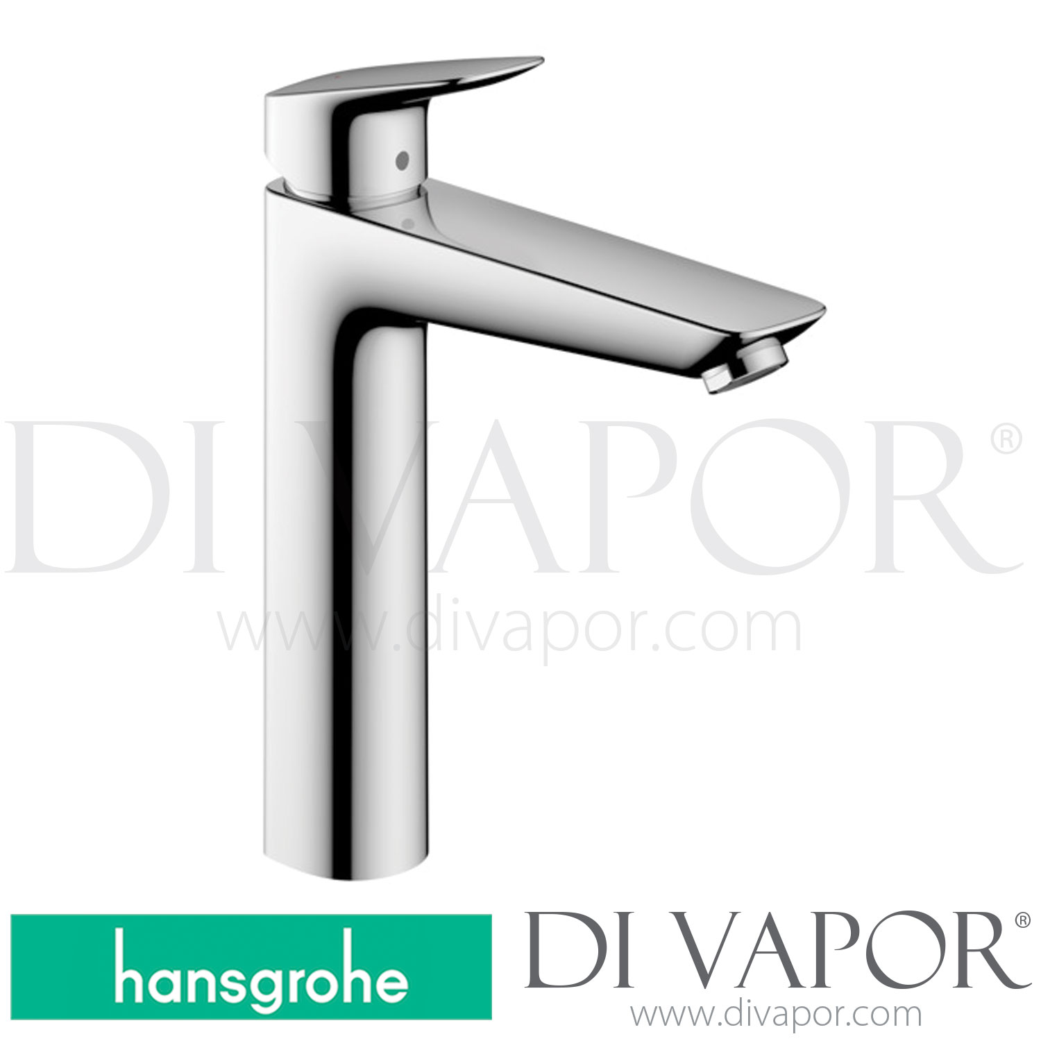 Hansgrohe 71091000 Logis Single Lever Basin Mixer 190 without Waste Set ...