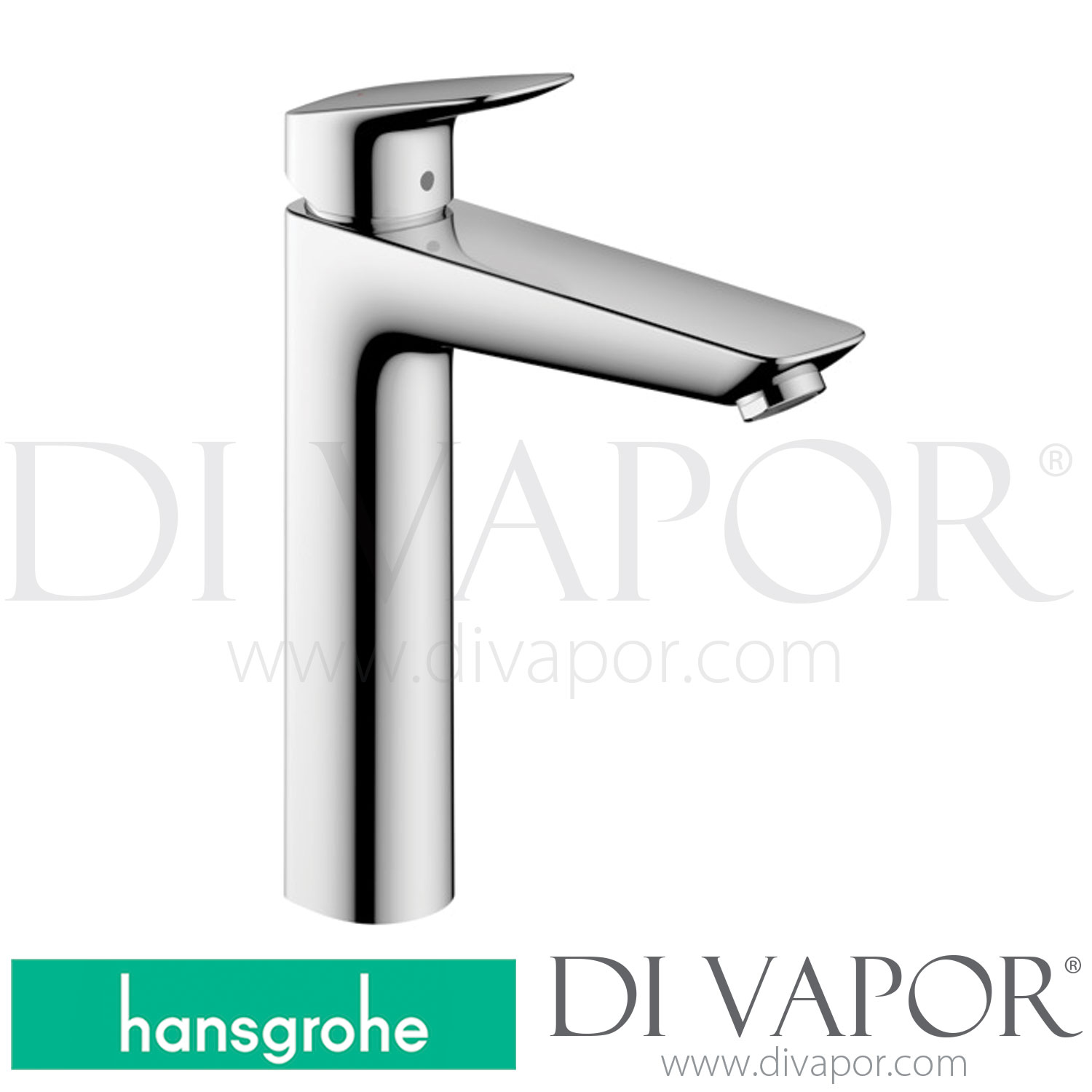 Hansgrohe 71095000 Logis Single Lever Basin Mixer 190 with 2 Flow Rates ...