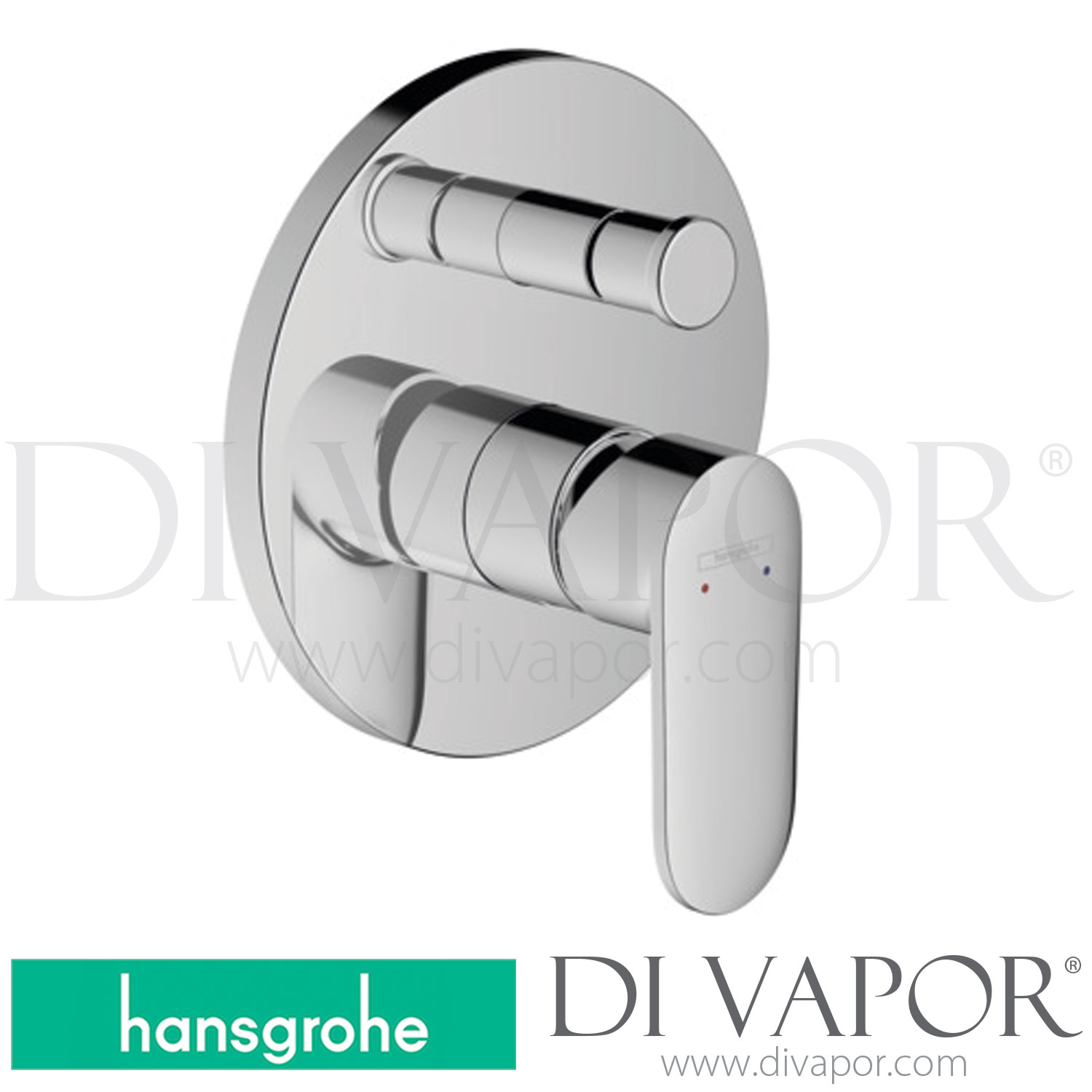 Hansgrohe 71449007 Vernis Blend Single Lever Bath Mixer for Concealed ...