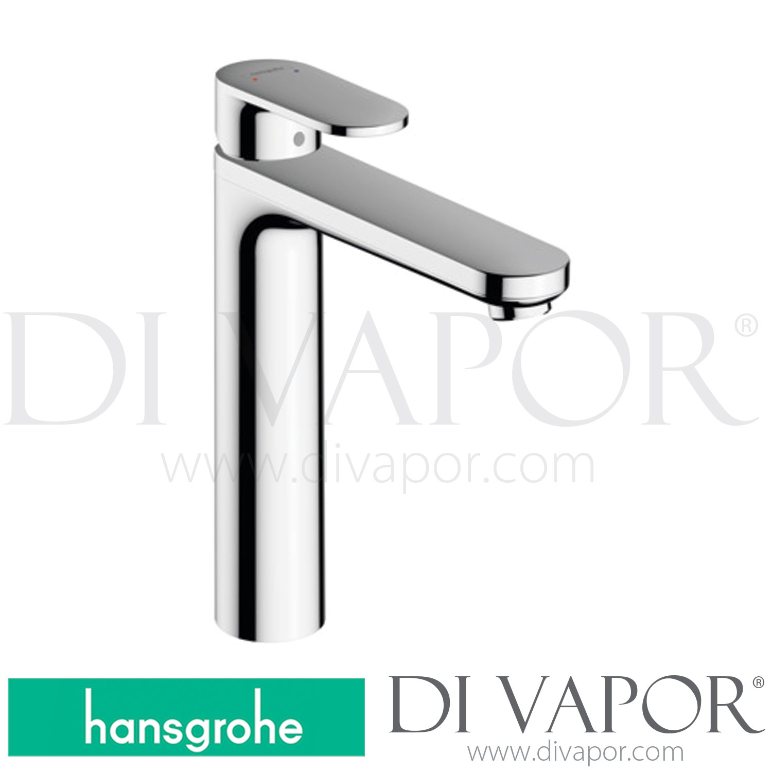 Hansgrohe 71552007 Vernis Blend Single Lever Basin Mixer 190 with Pop ...