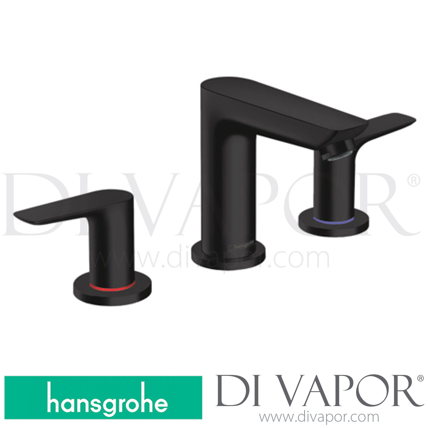 Hansgrohe 71733670 Talis E 3-Hole Basin Mixer with Pop-Up Waste Set >07 ...