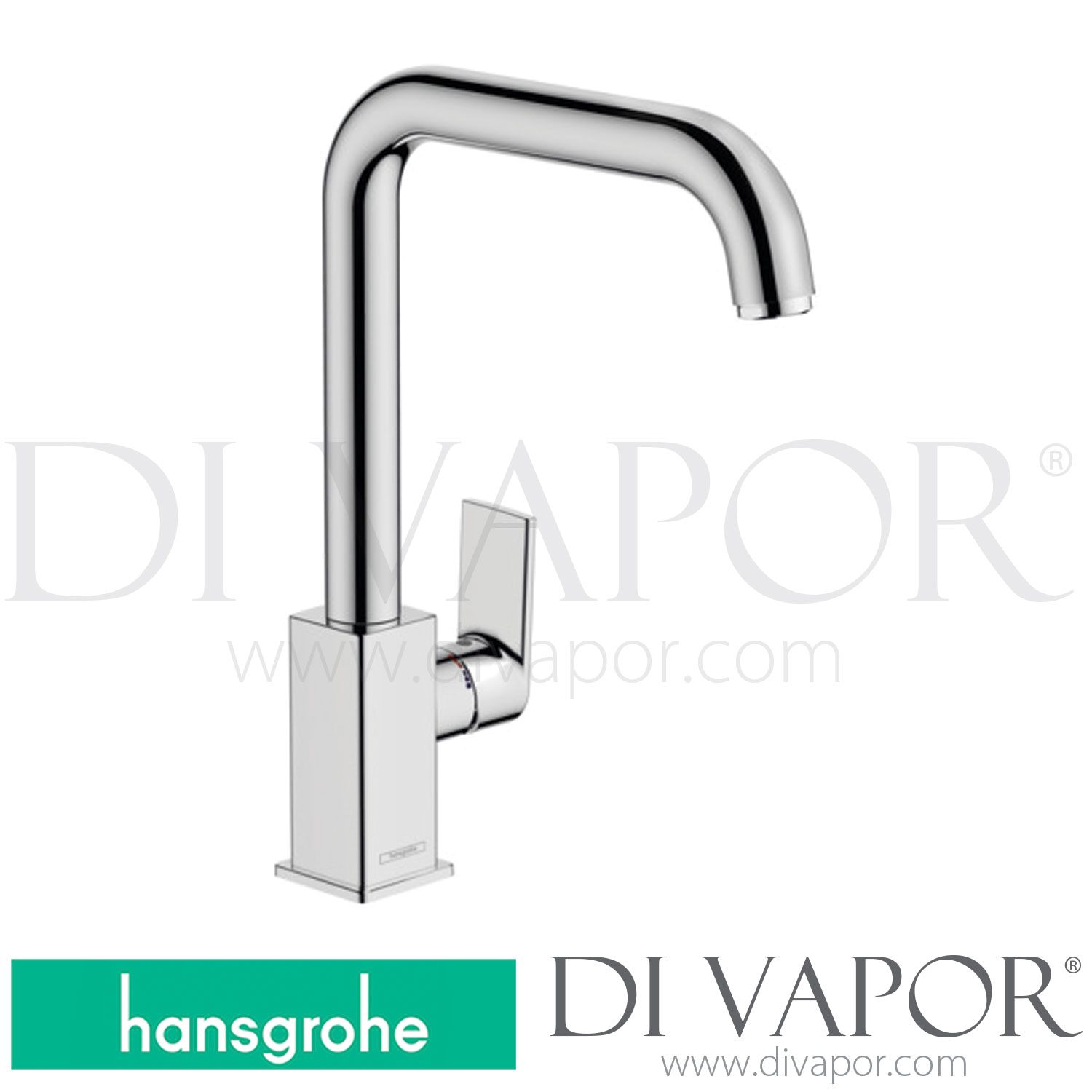 Hansgrohe 71858007 Vernis Shape M35 Single Lever Kitchen Mixer 260 With ...