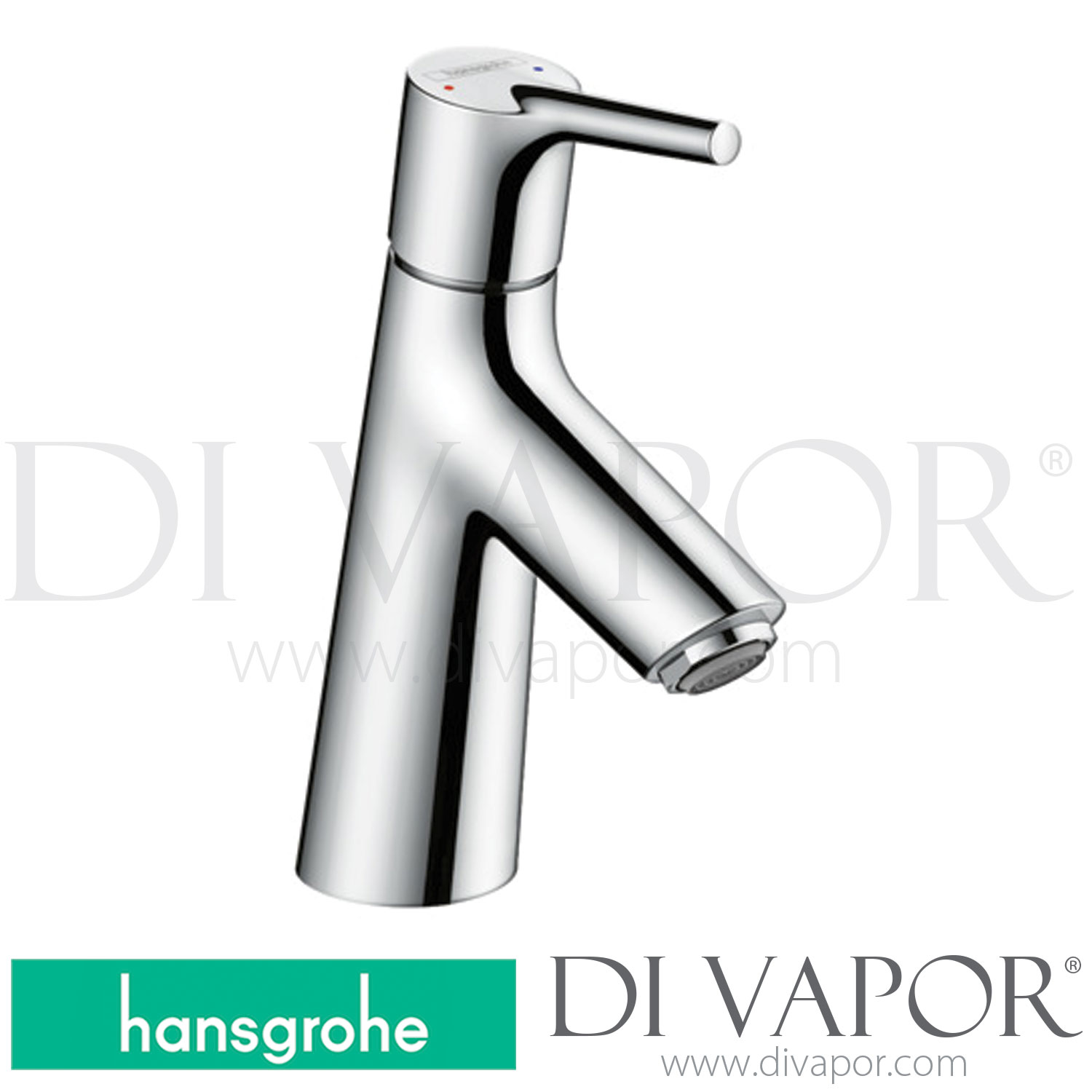 Hansgrohe 72011000 Talis S Single Lever Basin Mixer 80 with Push-Open ...