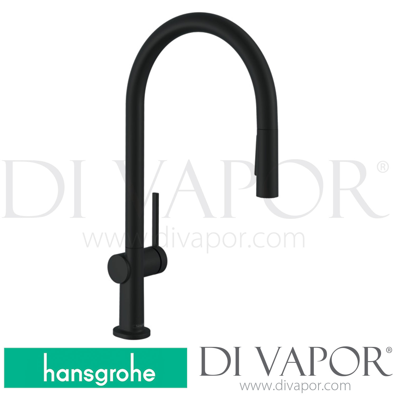Hansgrohe 72800670 Talis M54 Single Lever Kitchen Mixer 210, Pull-Out ...