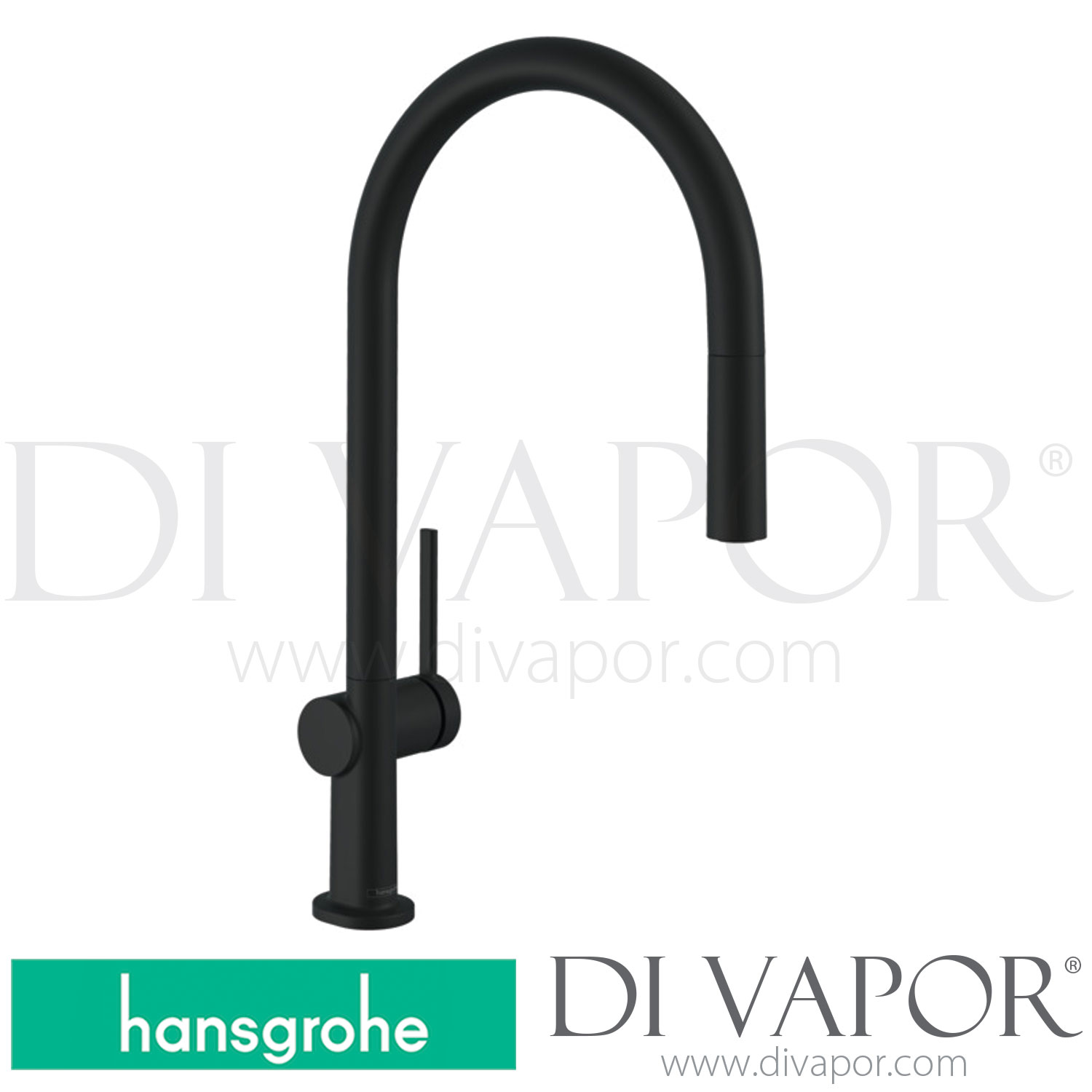 Hansgrohe 72802670 Talis M54 Single Lever Kitchen Mixer 210, Pull-Out ...