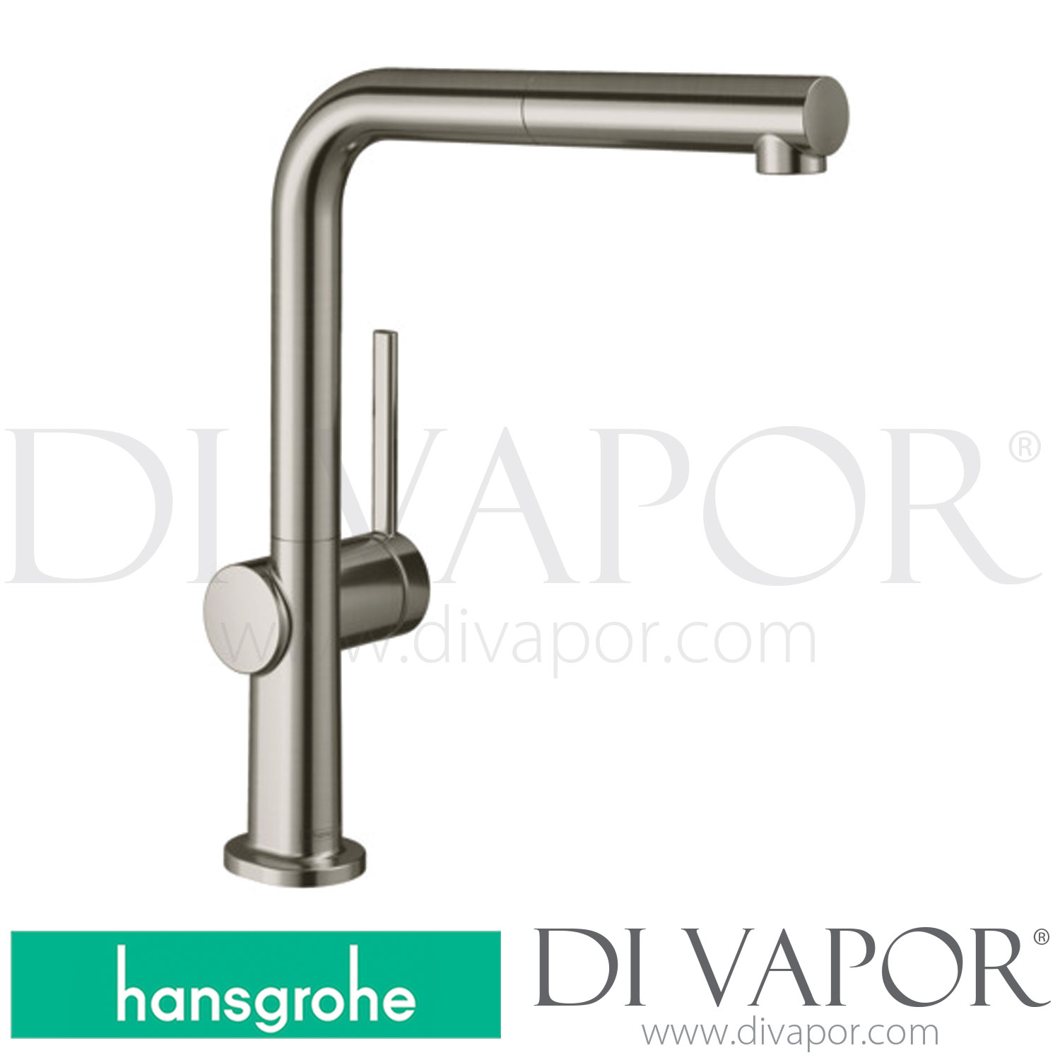 Hansgrohe 72808800 Talis M54 Single Lever Kitchen Mixer 270, Pull-Out ...