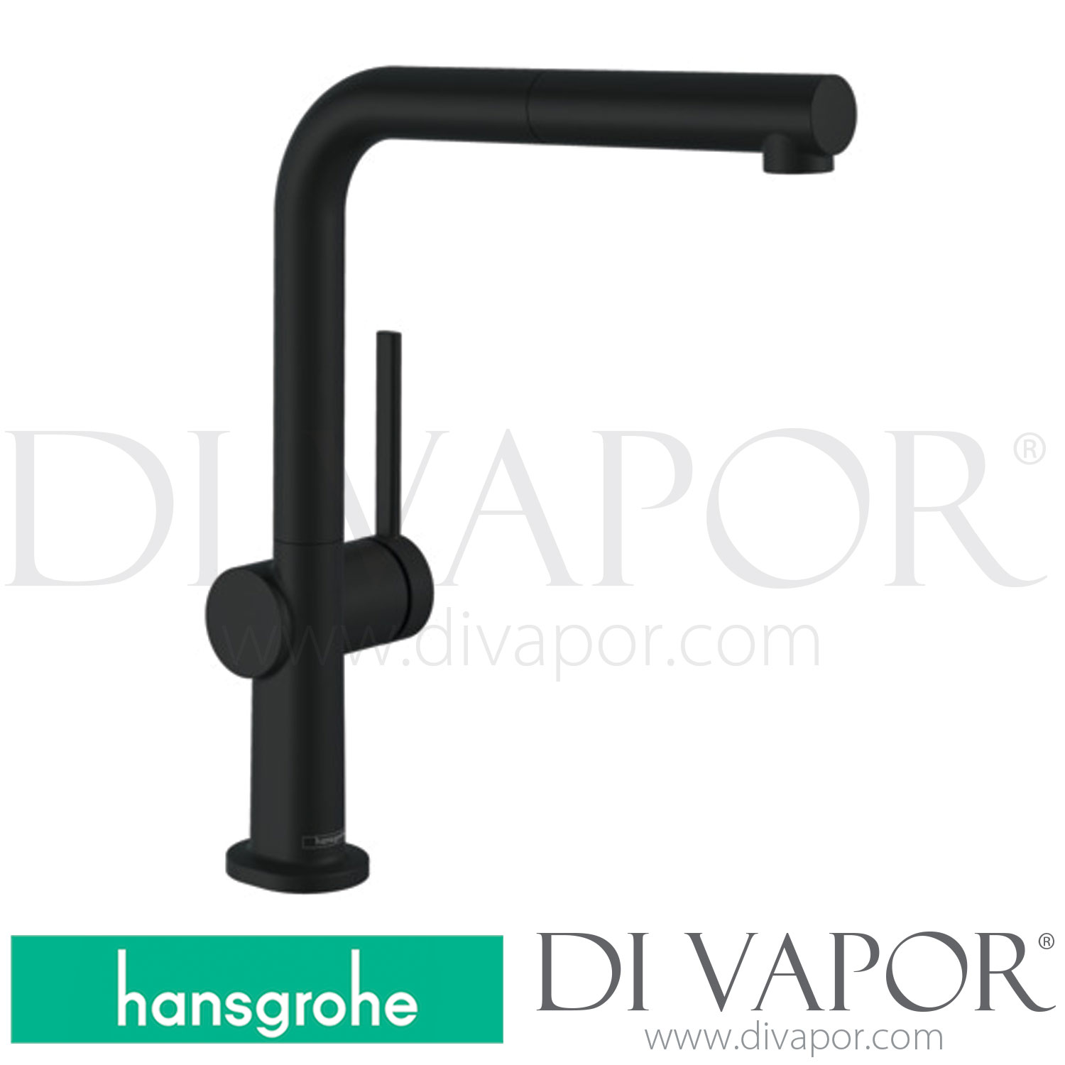 Hansgrohe 72809670 Talis M54 Single Lever Kitchen Mixer 270, Pull-Out ...