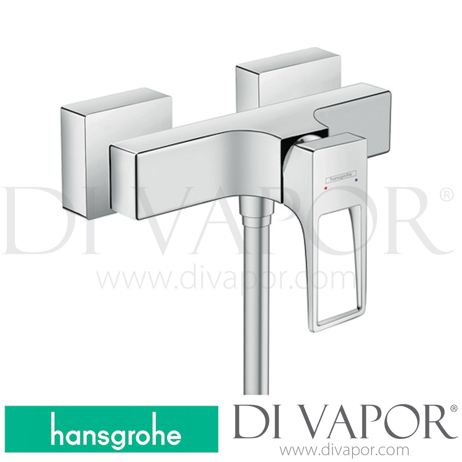 Hansgrohe 74560000 Metropol Single Lever Shower Mixer for Exposed ...