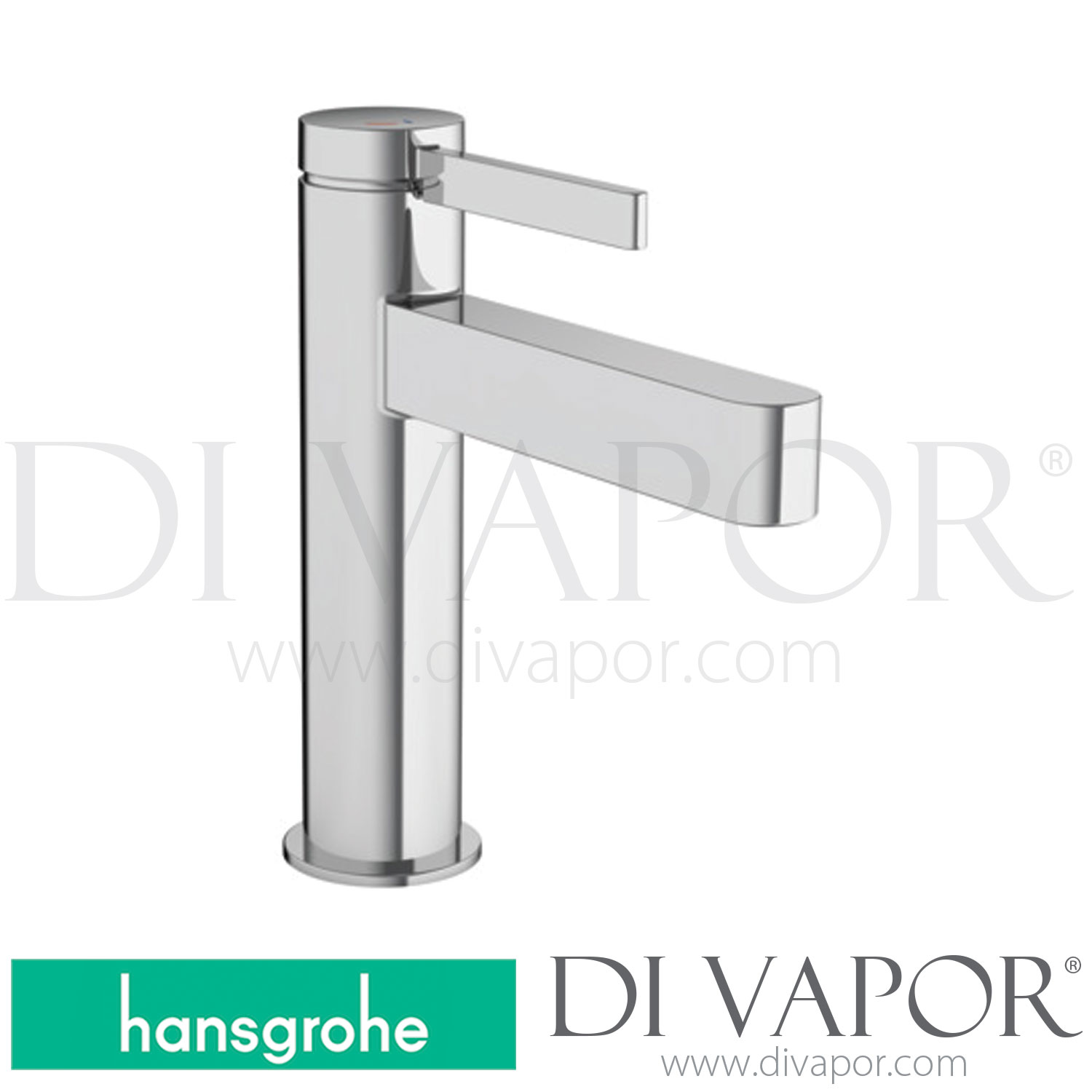 Hansgrohe 76023000 Finoris Single Lever Basin Mixer 110 with Push-Open ...