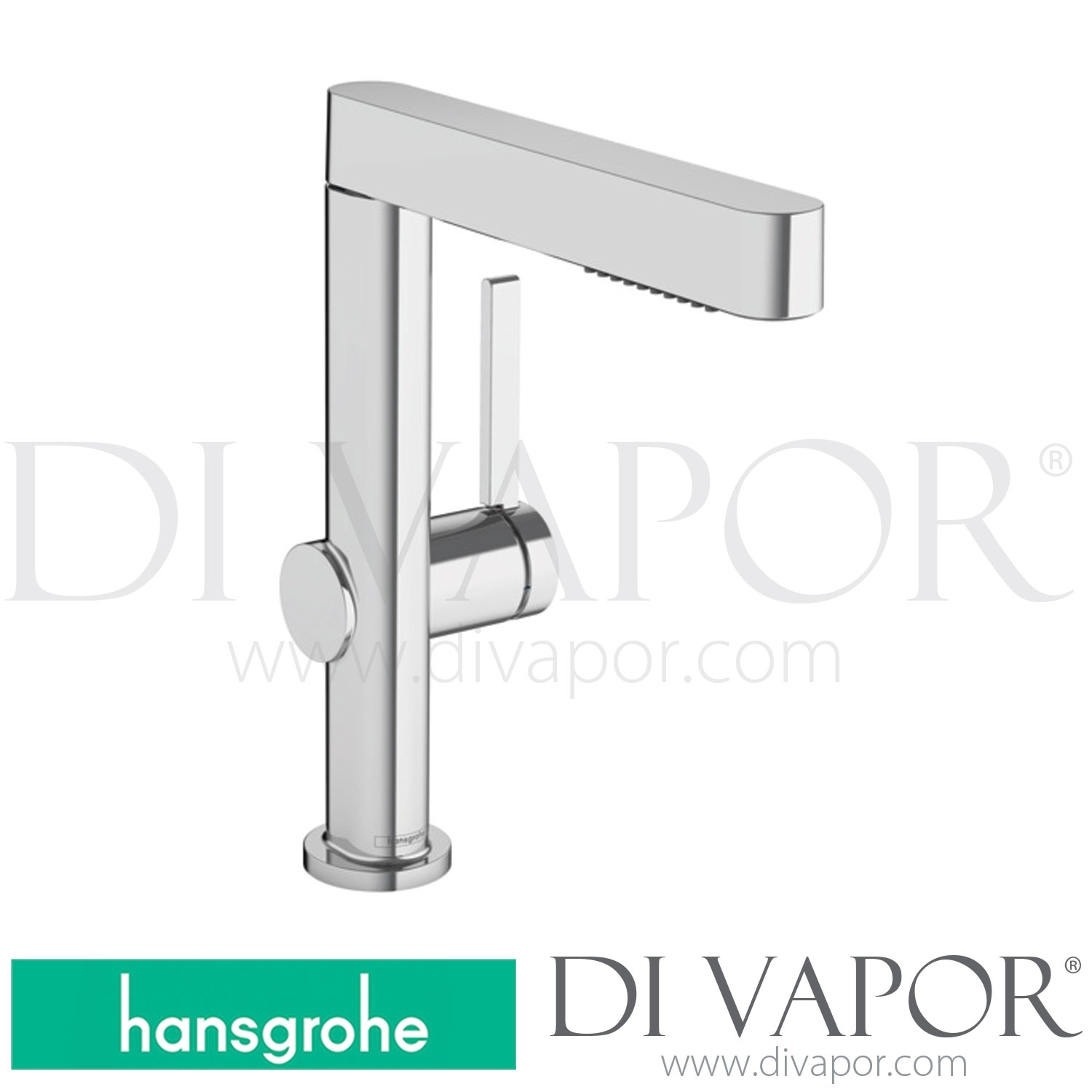 Hansgrohe 76063000 Finoris Single Lever Basin Mixer 230 with Pull-Out ...
