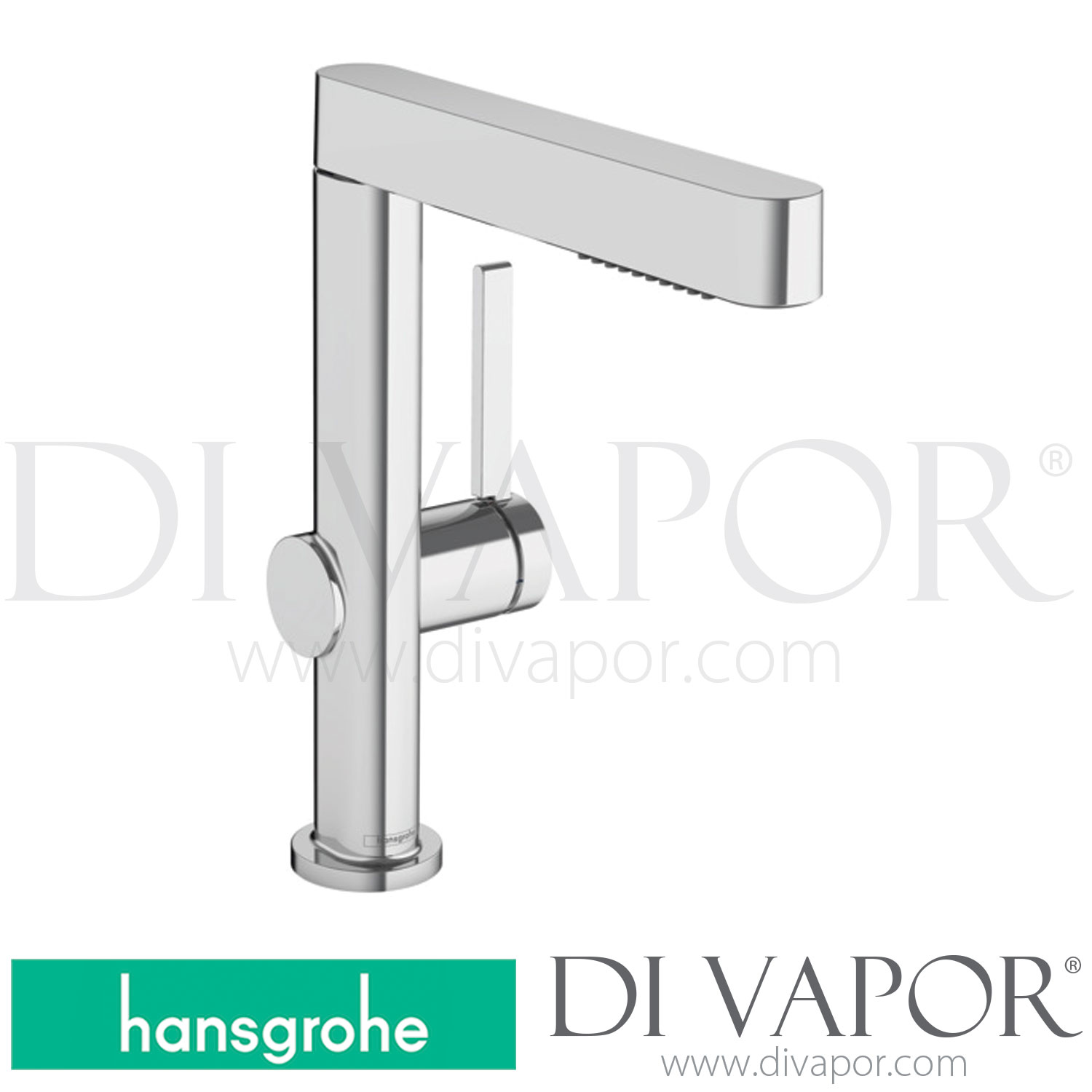 Hansgrohe 76063007 Finoris Single Lever Basin Mixer 230 with Pull-Out ...
