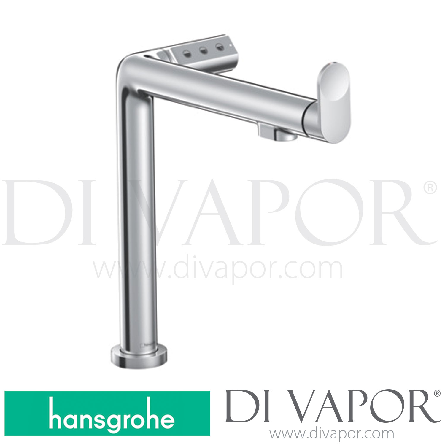 Hansgrohe 76834000 Aqittura M91 Single Lever Kitchen Mixer 240, 1Jet ...