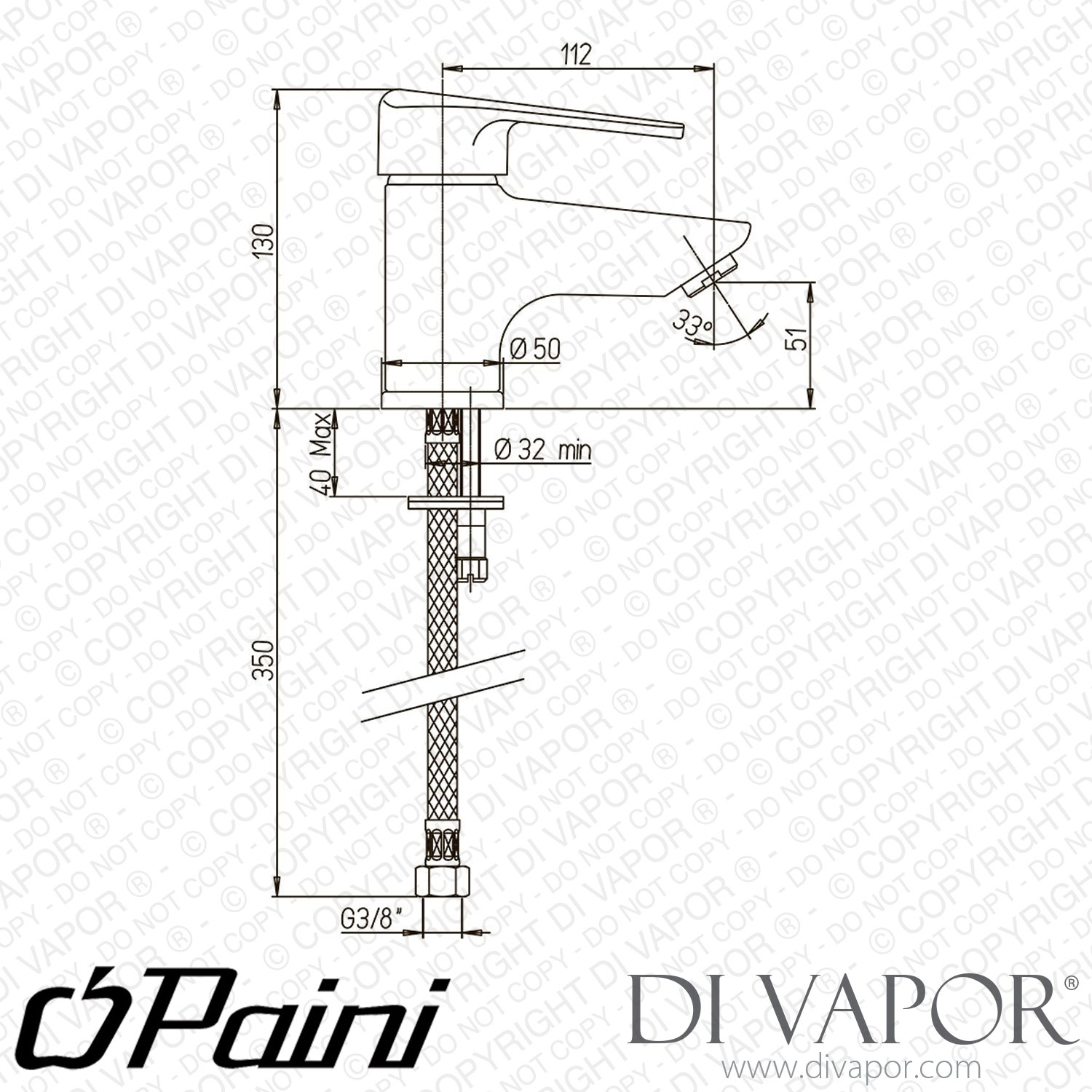 Paini 80CR205 Cooper Basin Tap Spare Parts