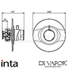 Inta 90015665CP Mood Contemporary Concealed Dual Control T-Static ...