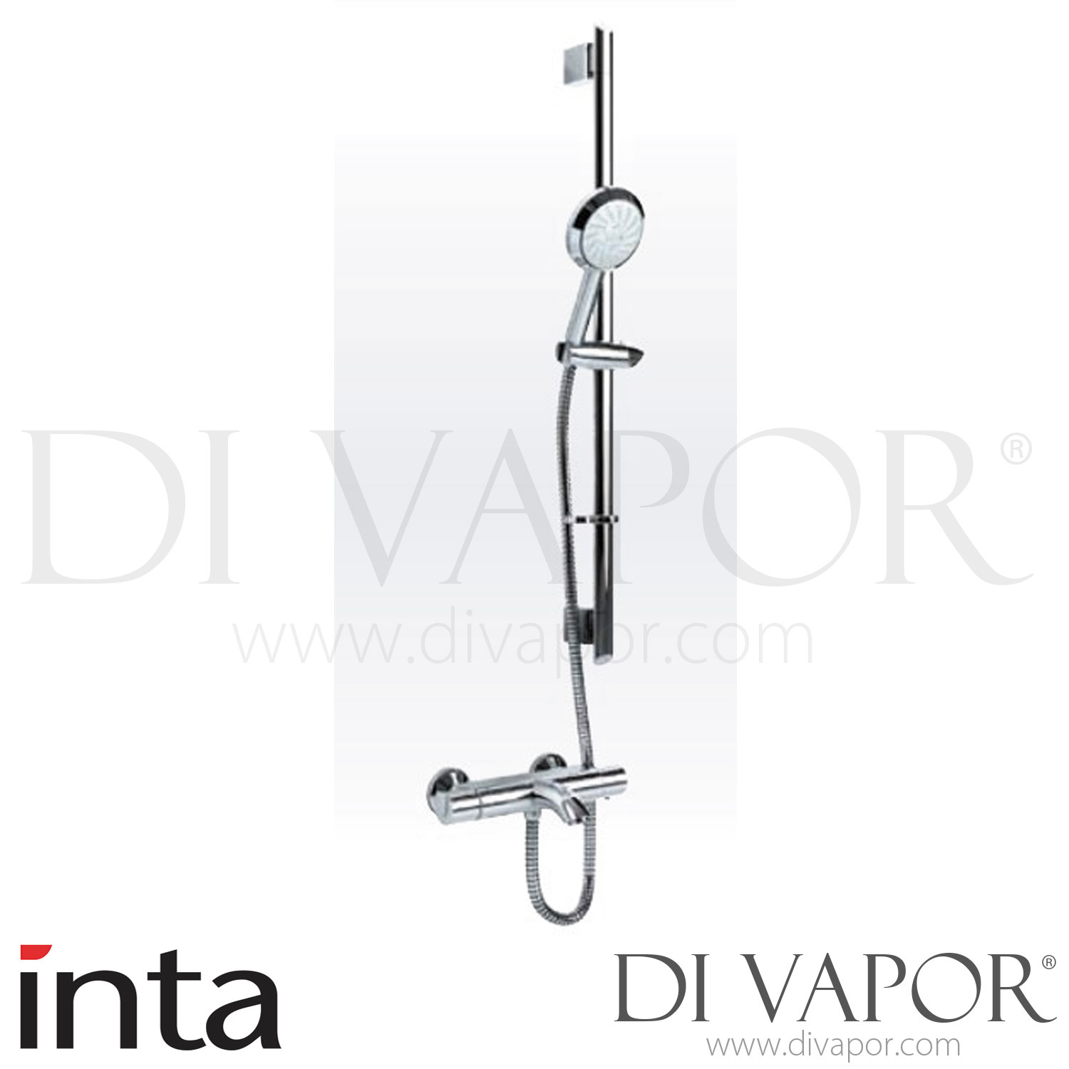 Inta 910012CP Deluge Wall Mounted Thermostatic Bath Shower Mixer Spare ...