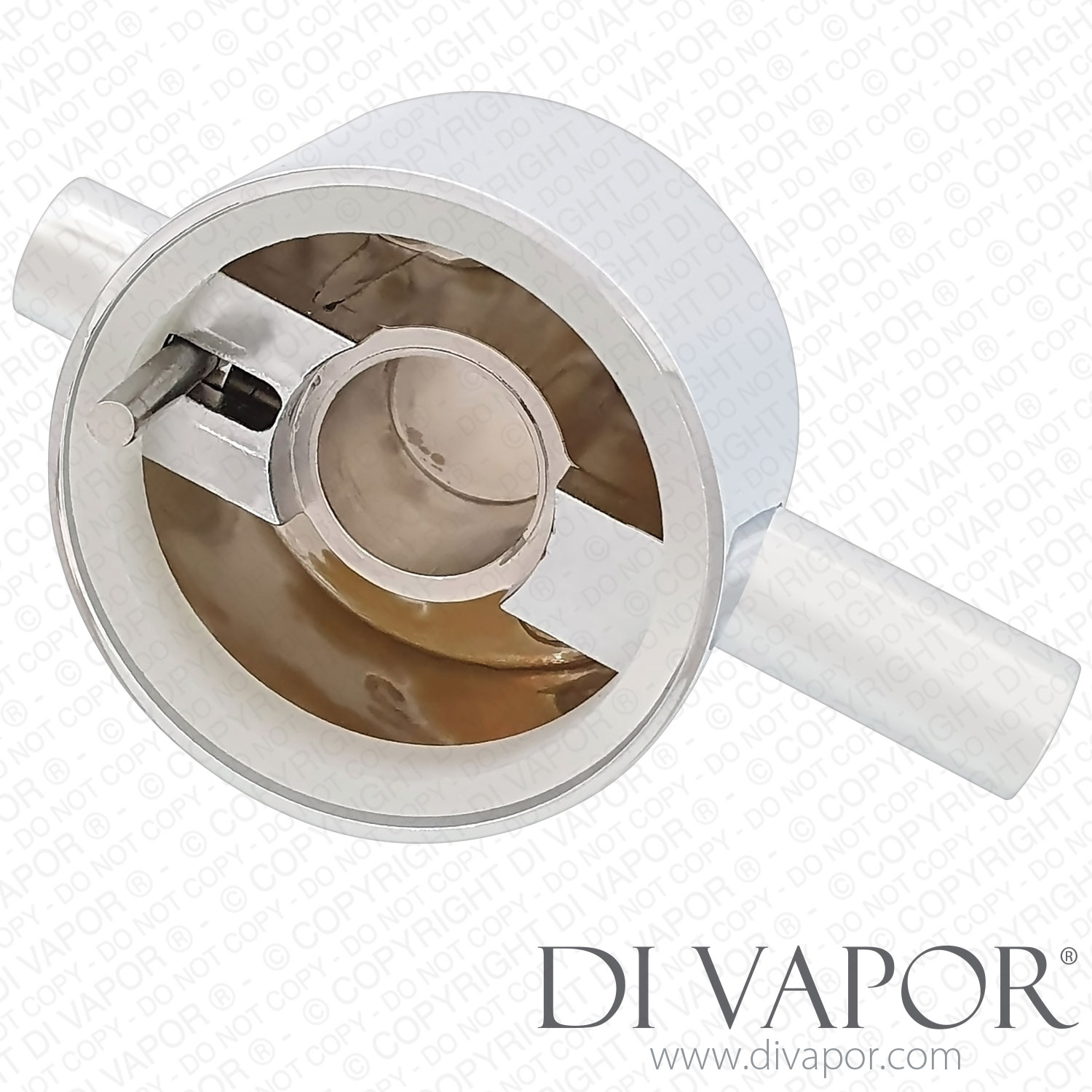 Round Chrome Temperature Control Handle for Better Bathrooms BEB77627 ...