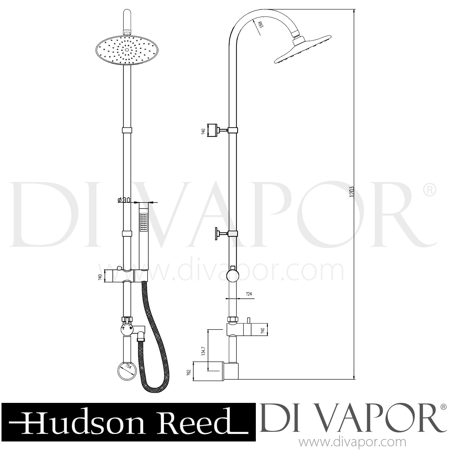Hudson Reed A3115 Destiny Shower Kit Spare Parts