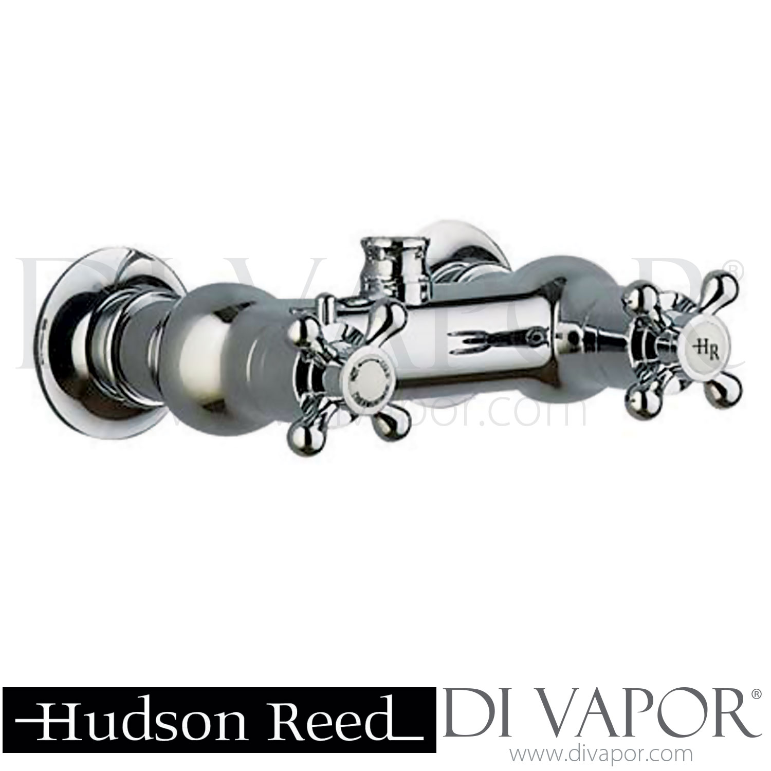 Hudson Reed Traditional Thermostatic Shower Valve & Rigid Riser Kit ...