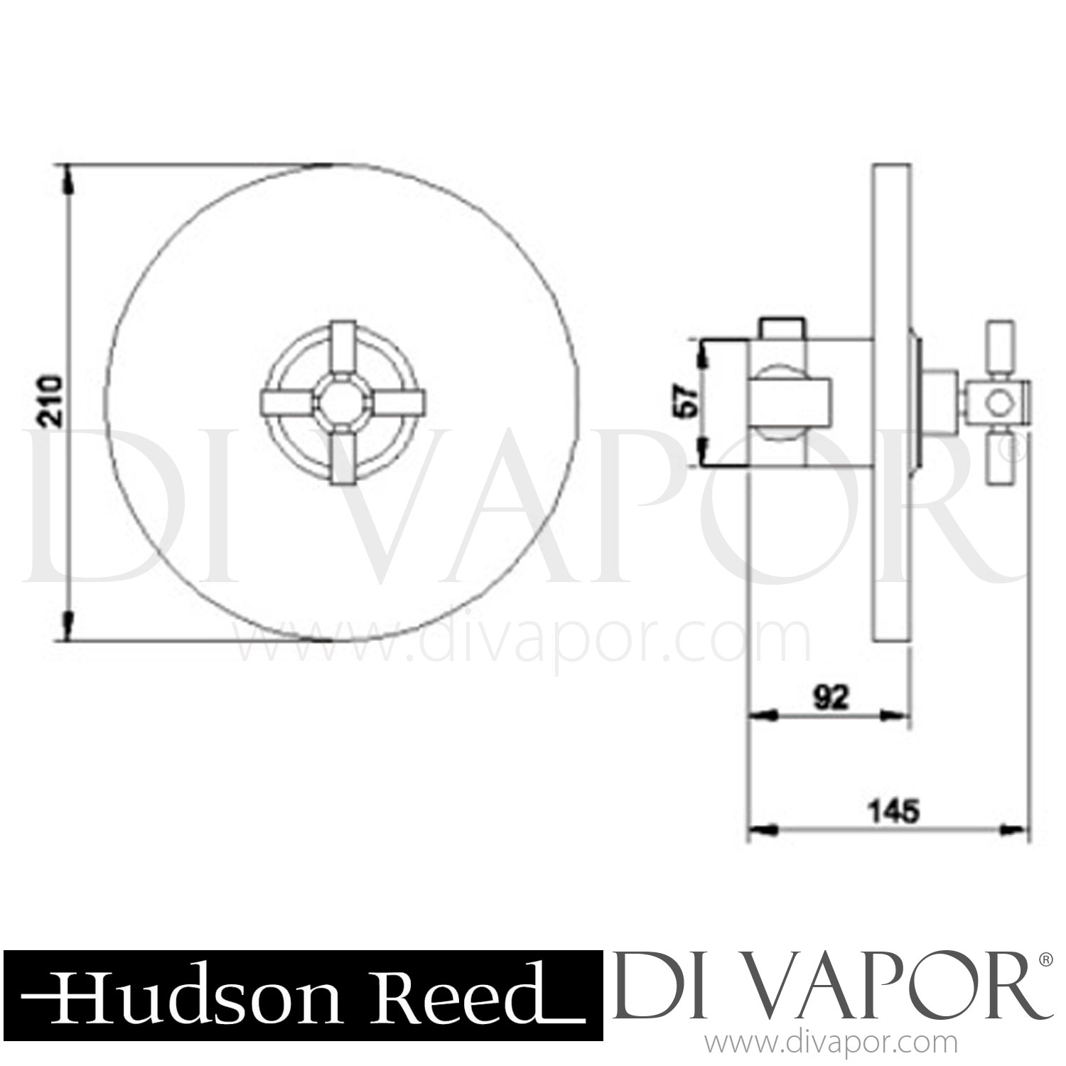 Hudson Reed A3290-A3218 Tec Sequential Concealed Thermostatic Shower ...