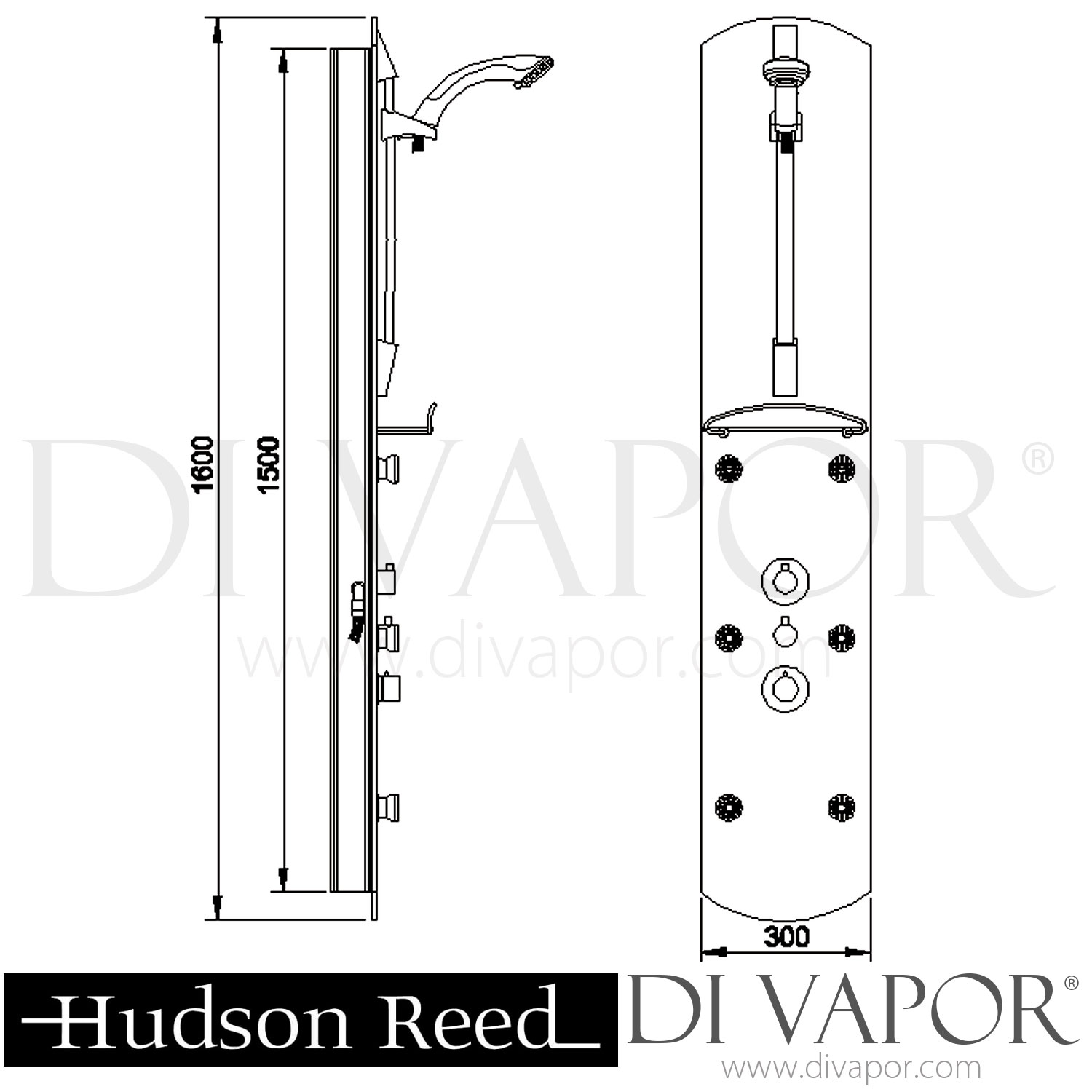 Hudson Reed Thermostatic Jet Dream Shower - A343 Spare Parts