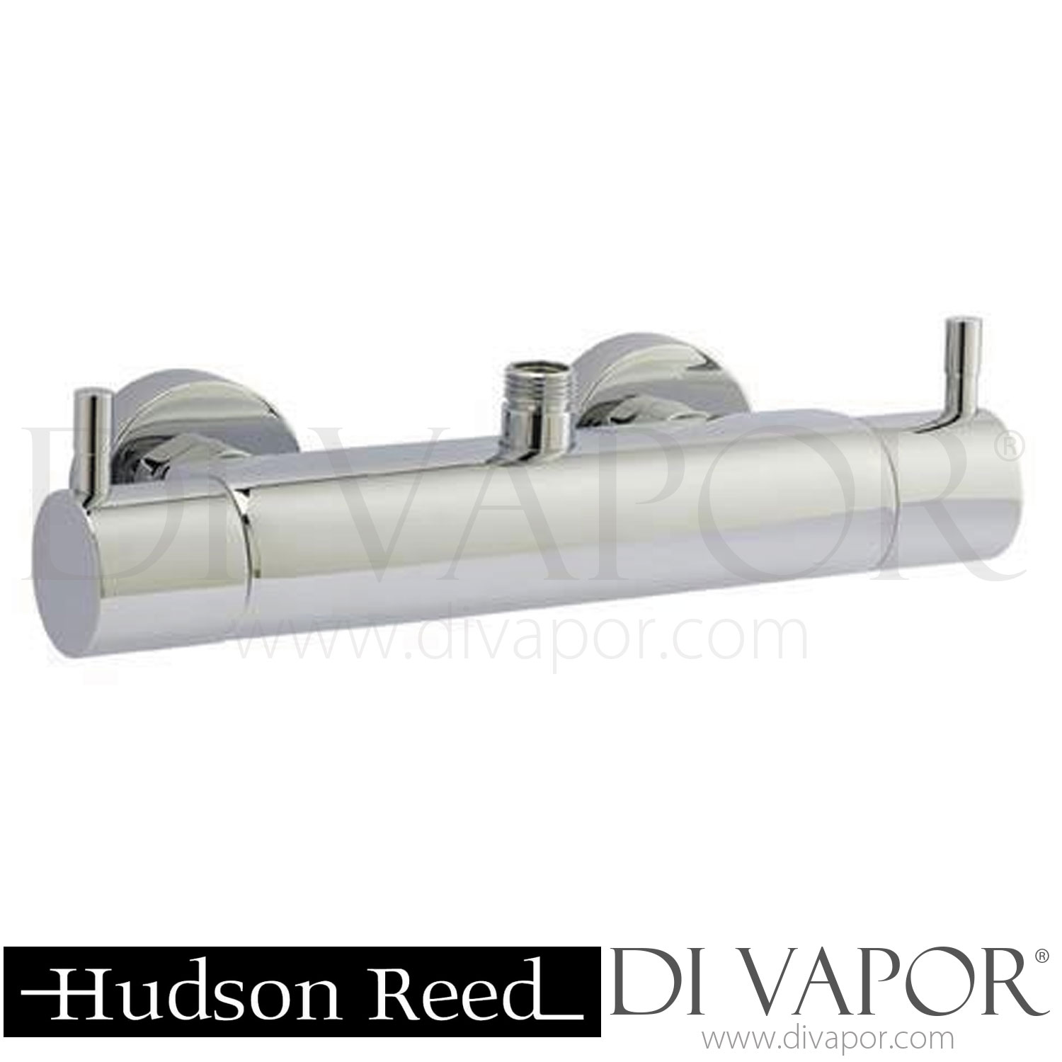 Hudson Reed Minimalist Thermostatic Bar Valve With Telescopic Shower ...