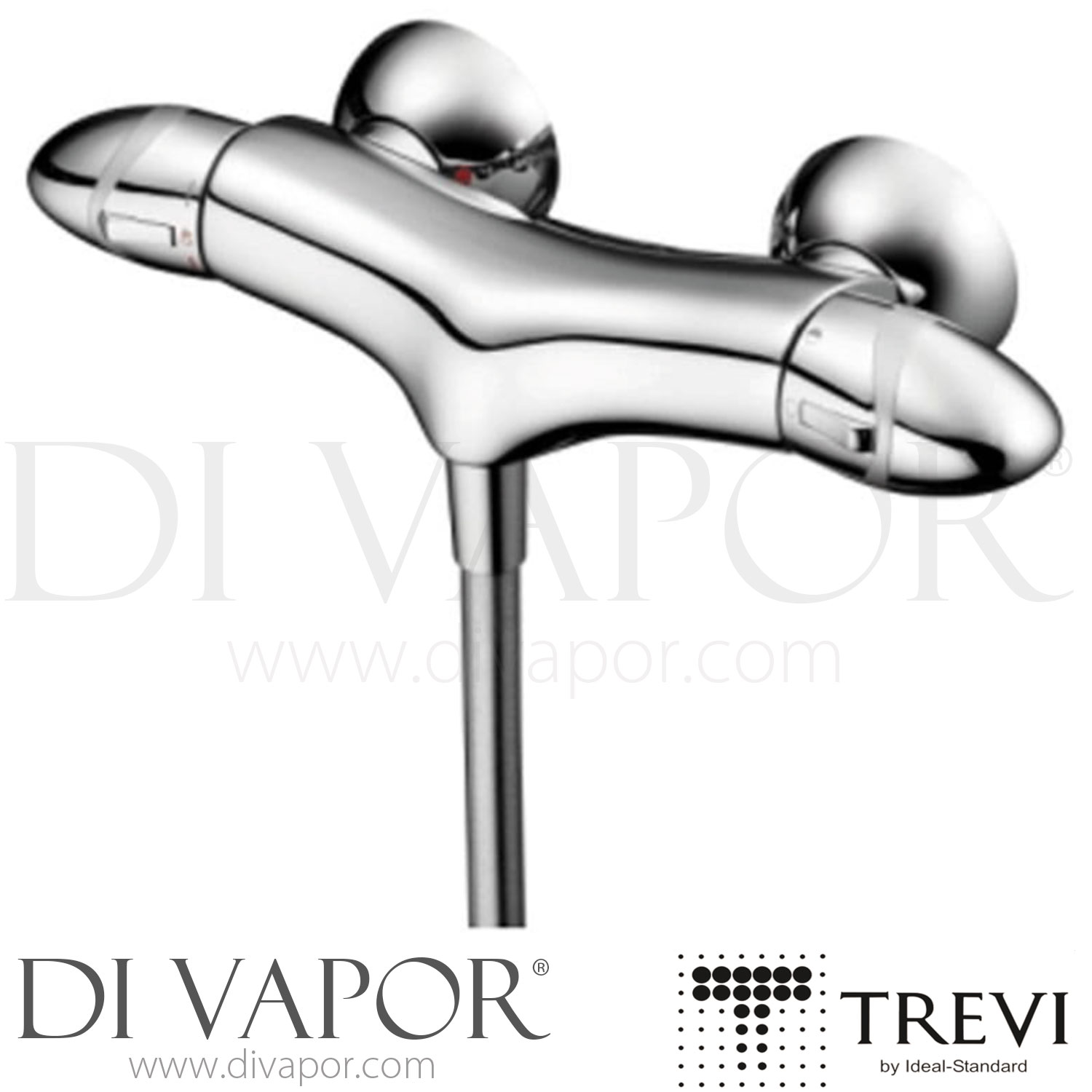 Trevi Flight Exposed Thermostatic Shower Valve for High Pressure ...