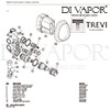 Trevi A3969NU TT Built-In Thermostatic Shower Valve Spare Parts