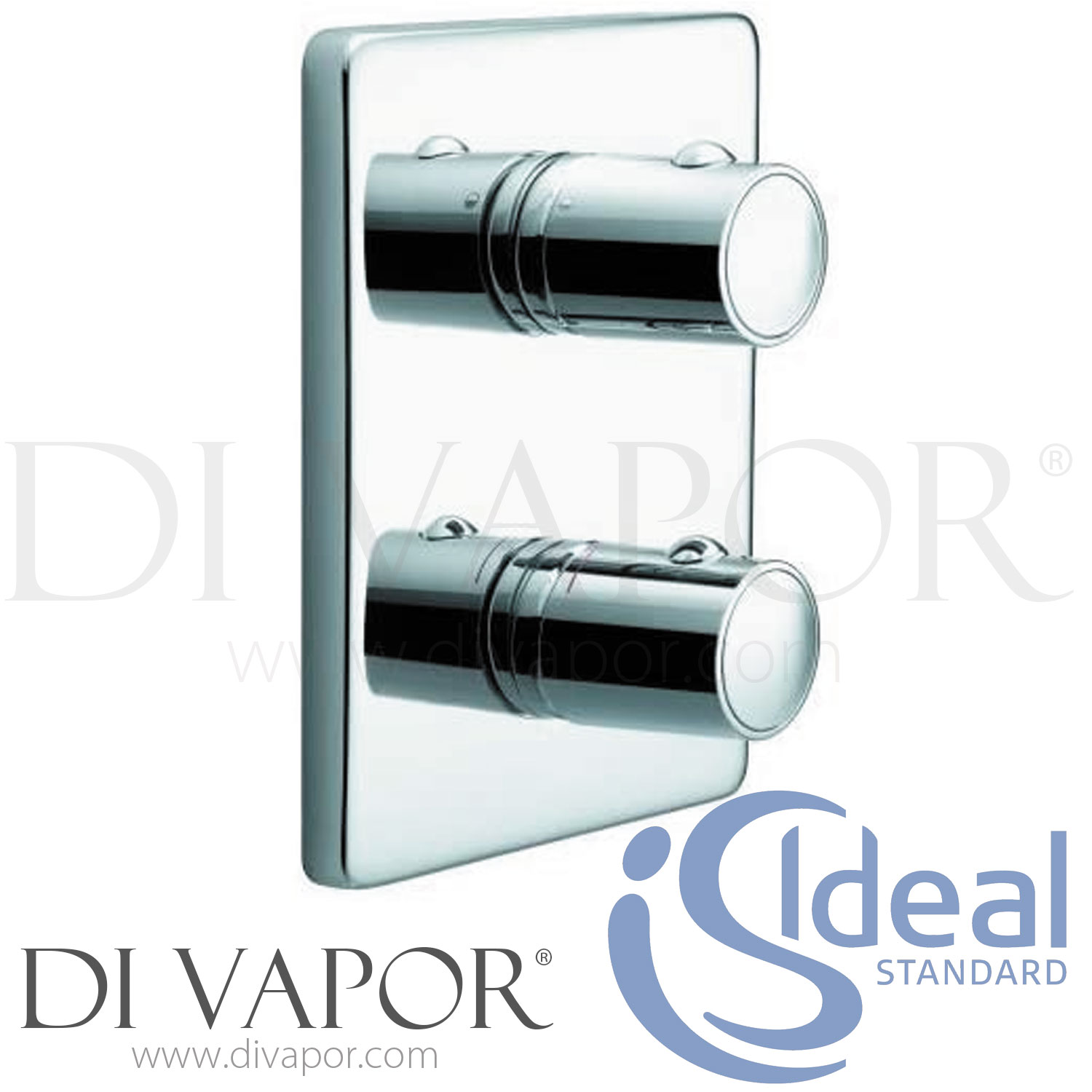 Ideal Standard Trevi A3972AA Rivage Chrome Faceplate & Handles Shower ...