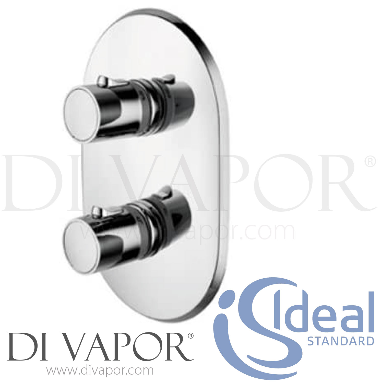 Ideal Standard A4020AA Cone Faceplate and Handles for TT Shower Valve ...