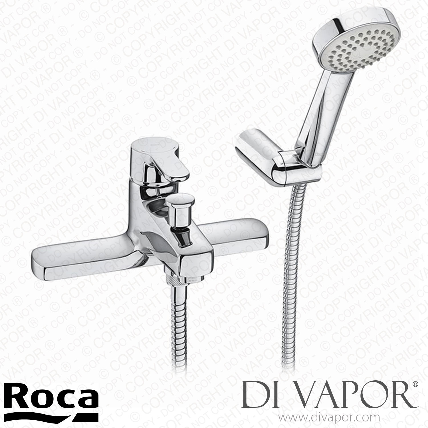 Roca Deck-mounted Bath-Shower Mixer (A5A1809C00) Spare Parts