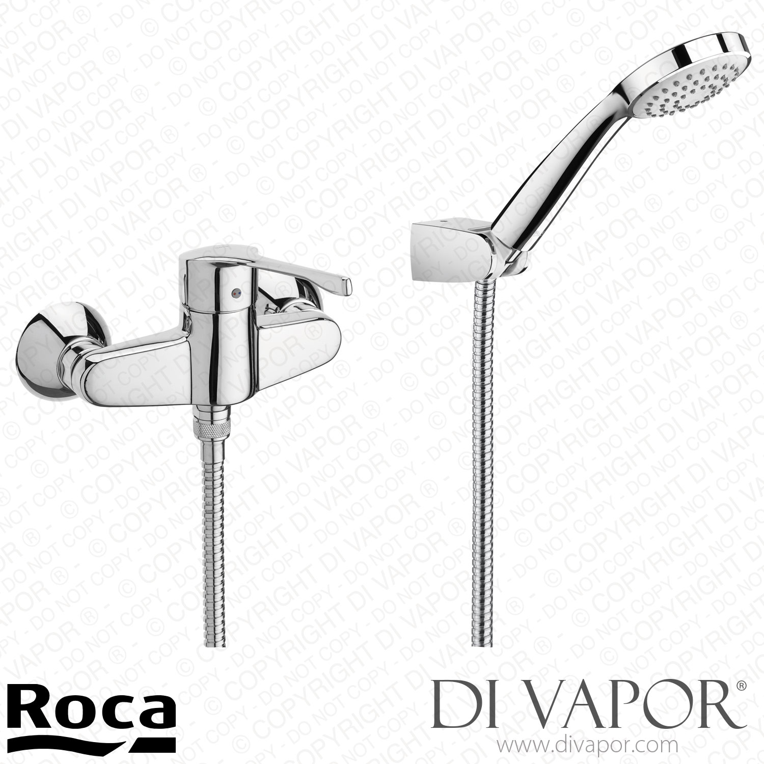 Roca PRO - Wall-Mounted Shower Mixer (A5A2023C02) Spare Parts