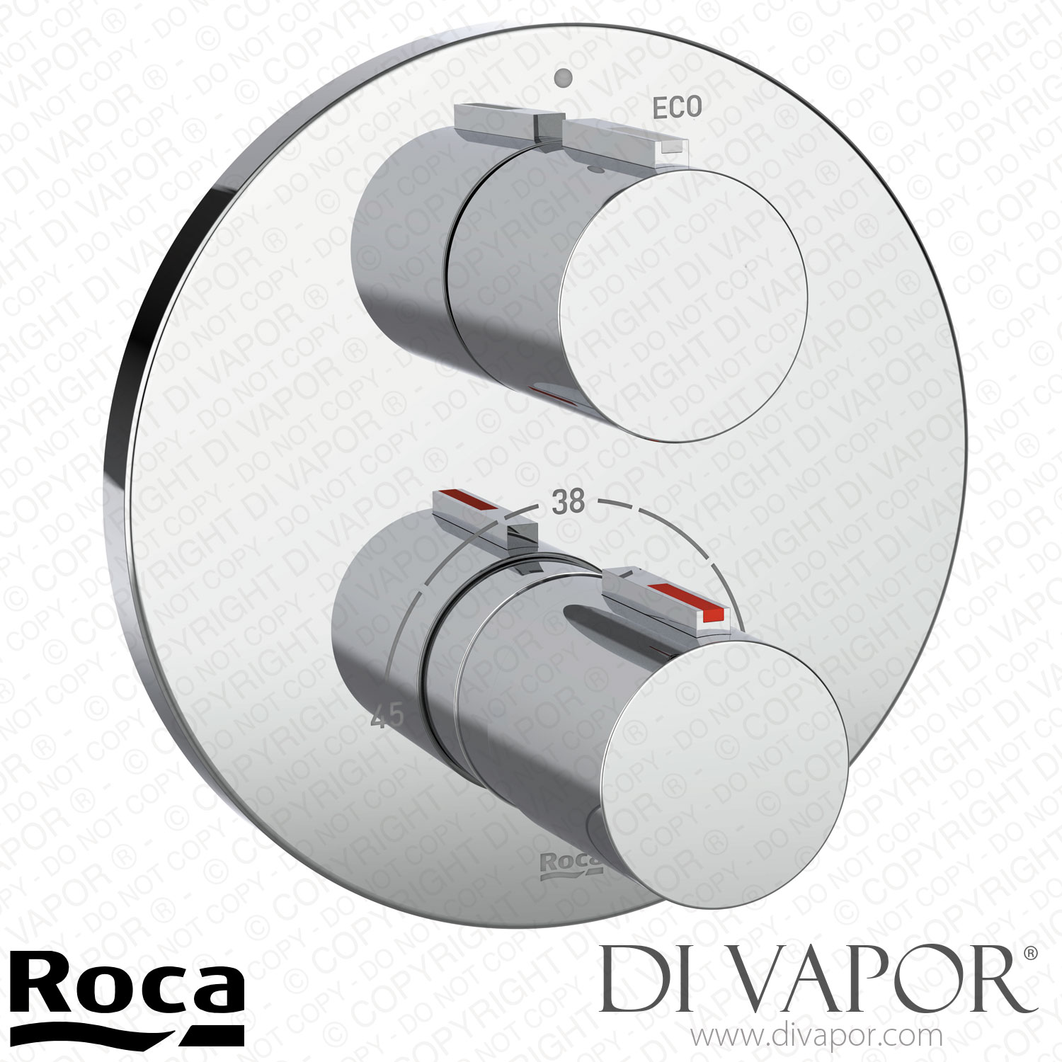 Roca Built-In Thermostatic Bath or Shower Mixer (A5A2C09C00) Spare Parts