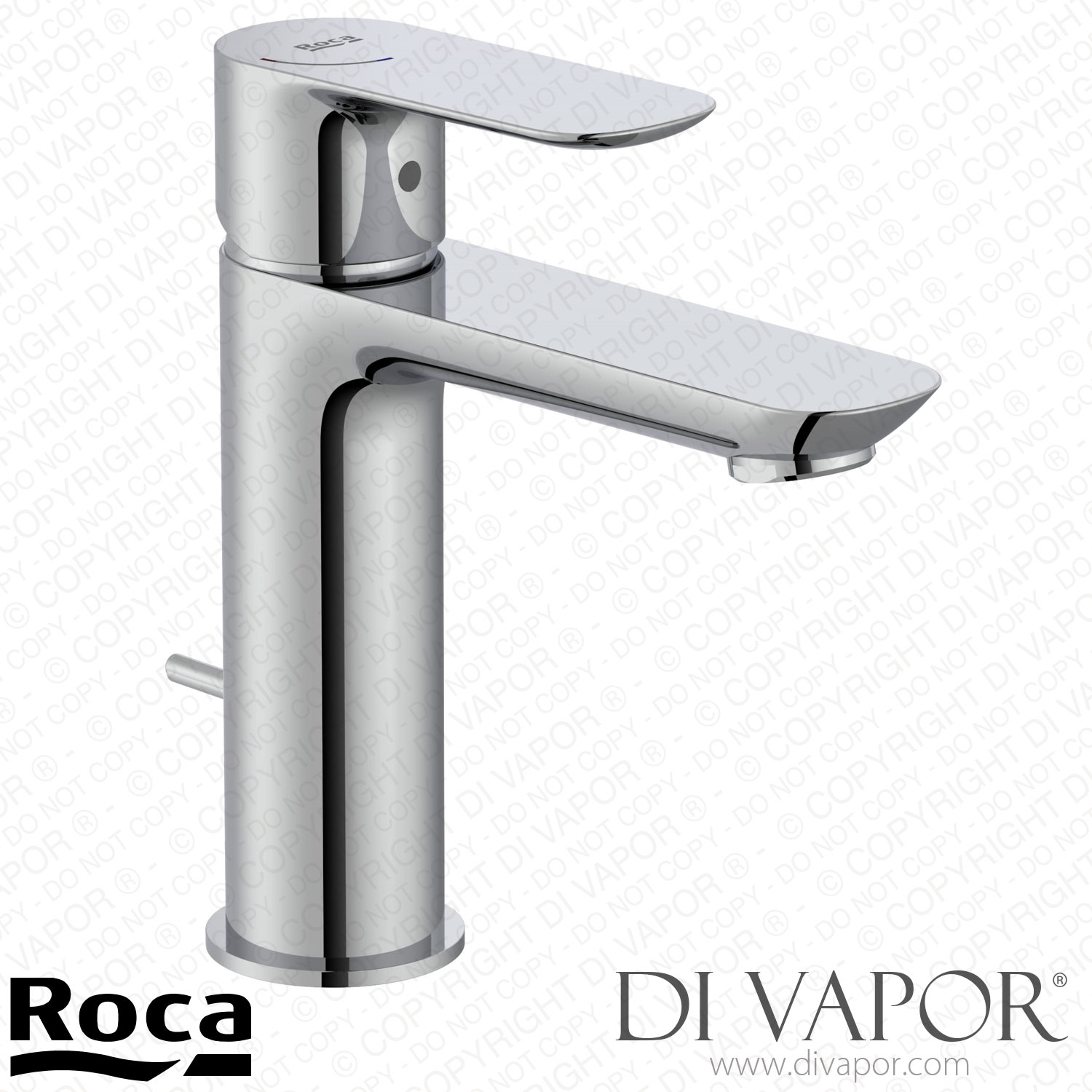 Roca Single Lever Basin Mixer with Pop-up Waste Cold Start (A5A306EC00 ...