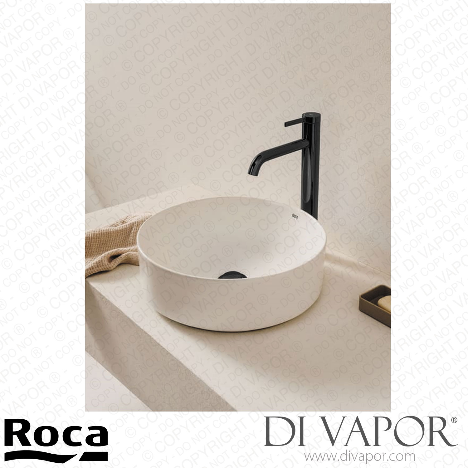 Roca Basin Mixer Extended Height Smooth Body with Click Clack Waste ...