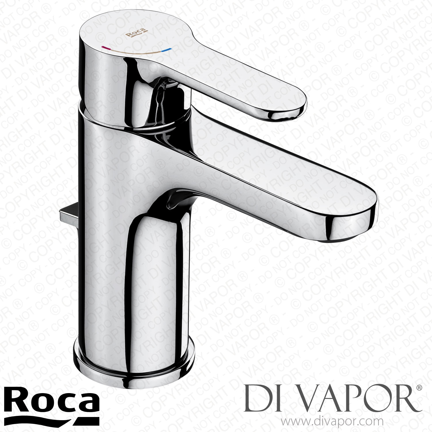 Roca Basin Mixer with Pop-up Waste Cold Start XL Handle (A5A3I09C00 ...