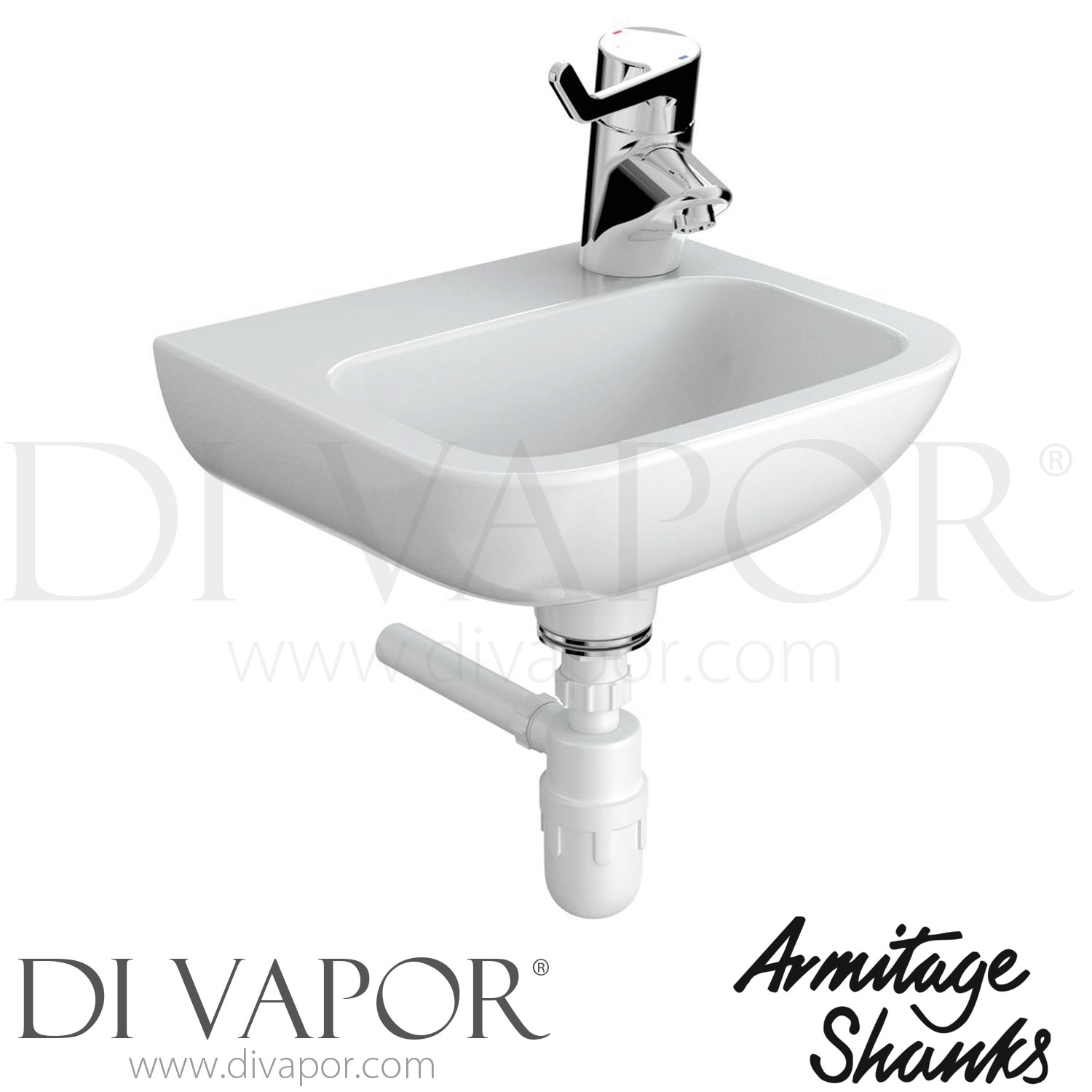 Armitage Shanks A6430AA Contour 21 Basin Mixer with Bioguard Outlet ...