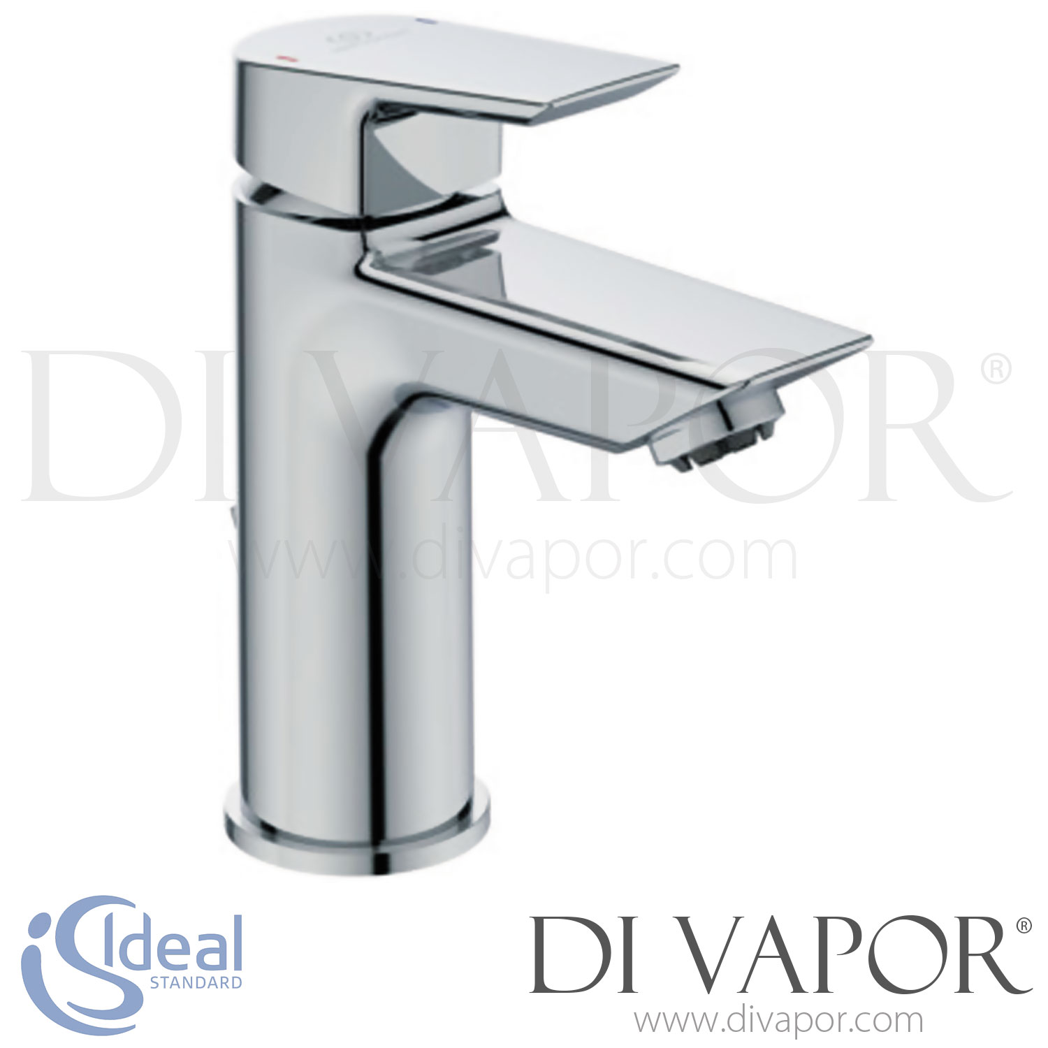 Ideal Standard A6556AA Tesi One Hole Basin Mixer for Low Pressure ND ...