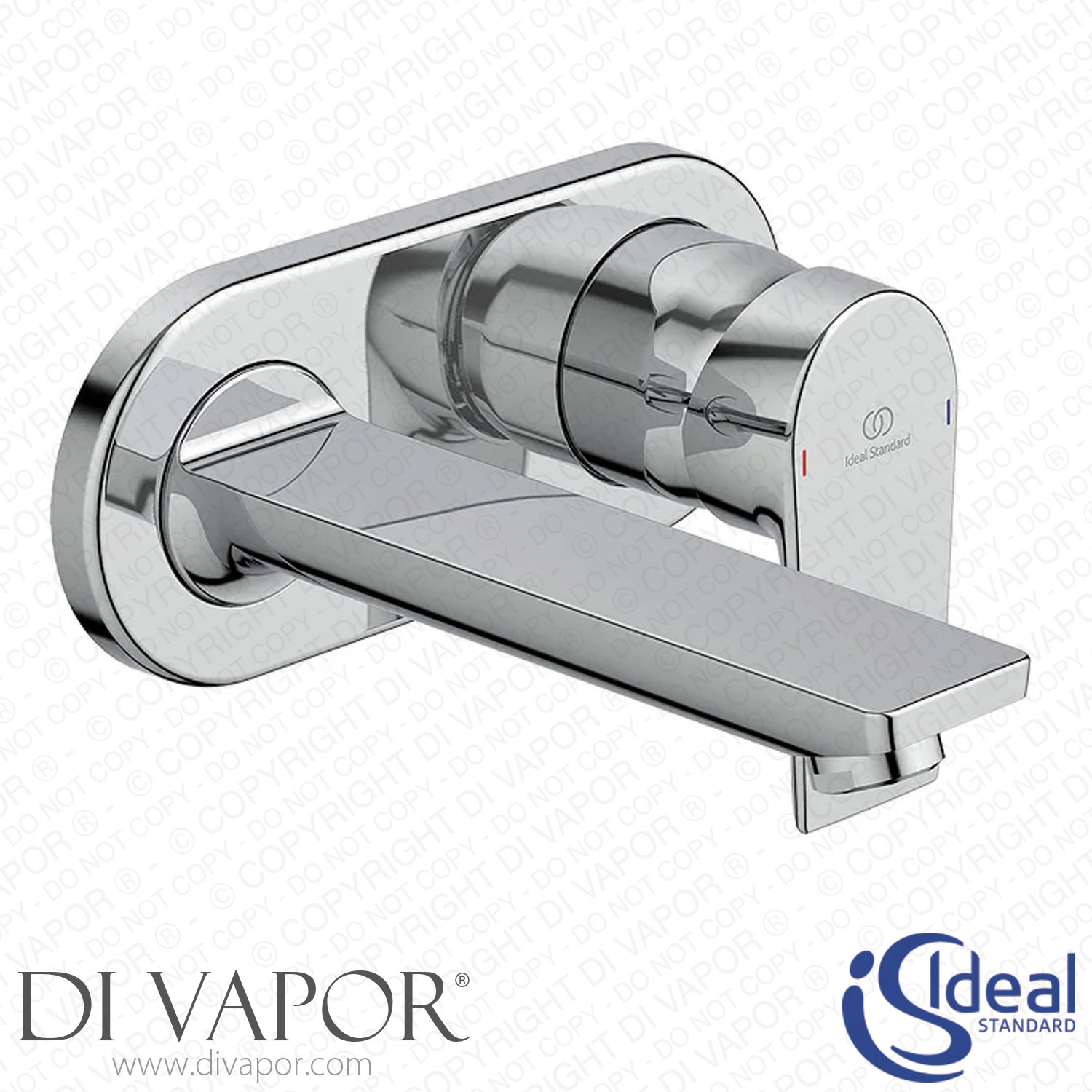 Ideal Standard Tesi Single Lever Built-In Basin Mixer - A6578AA-A1313NU ...