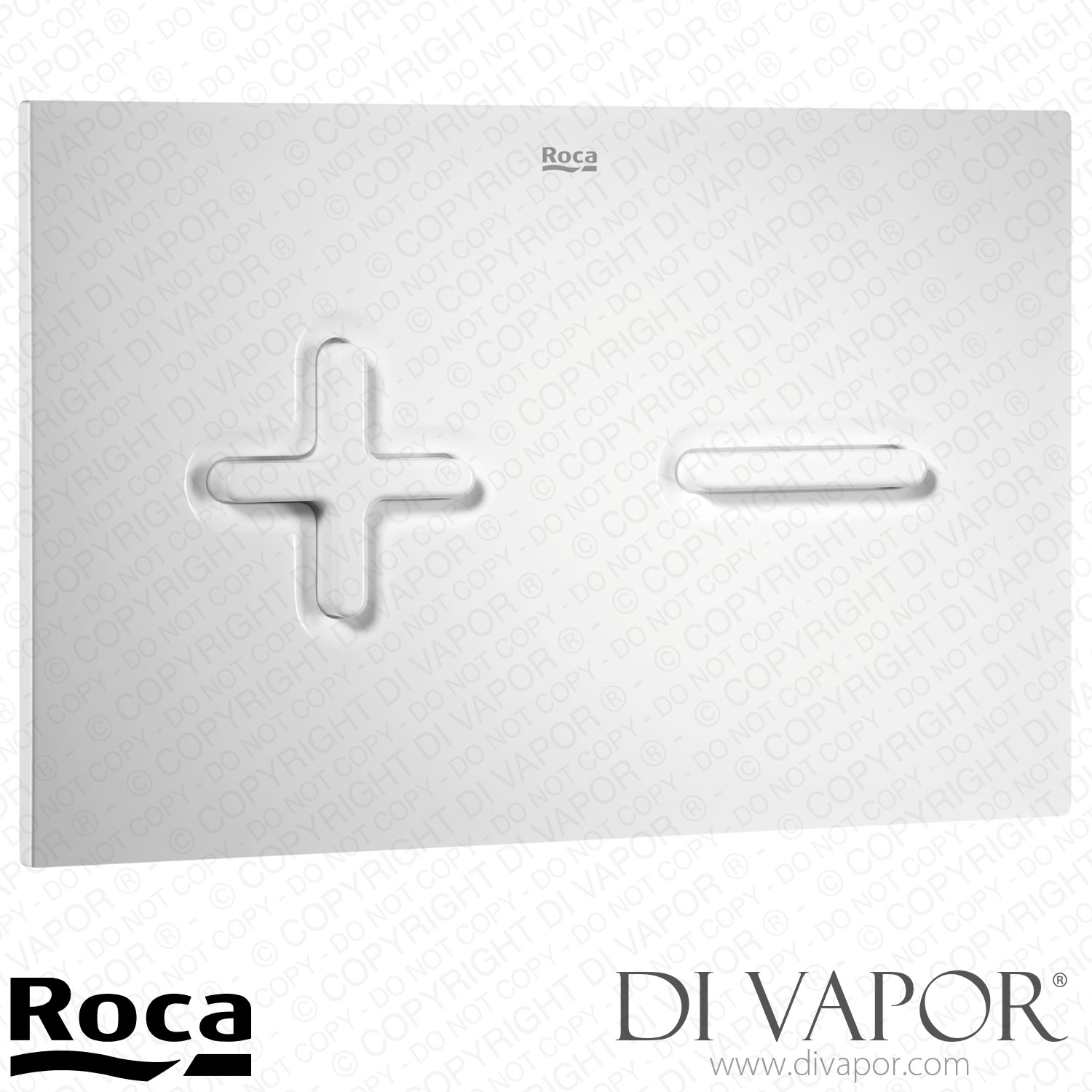 Roca PL6 DUAL - Dual Flush Operating Plate for Concealed Cistern ...